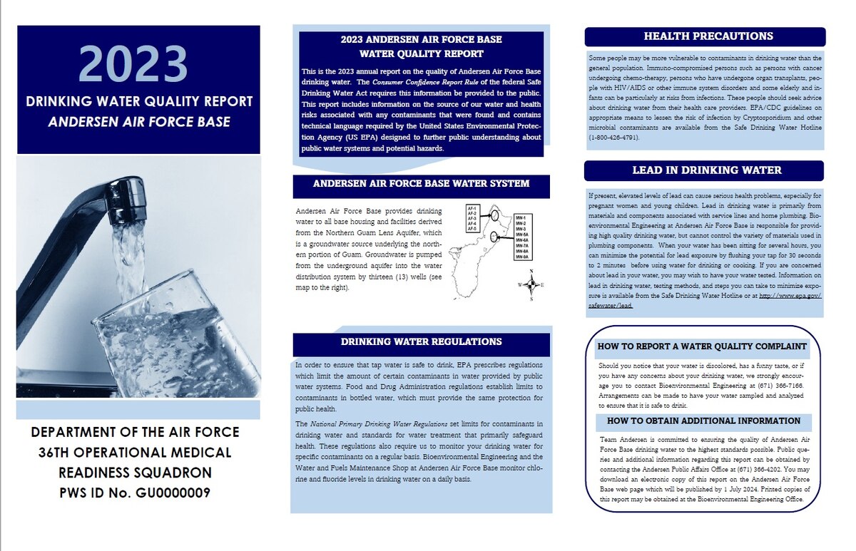 2023 Annual Drinking Water Report > Andersen Air Force Base > Article ...