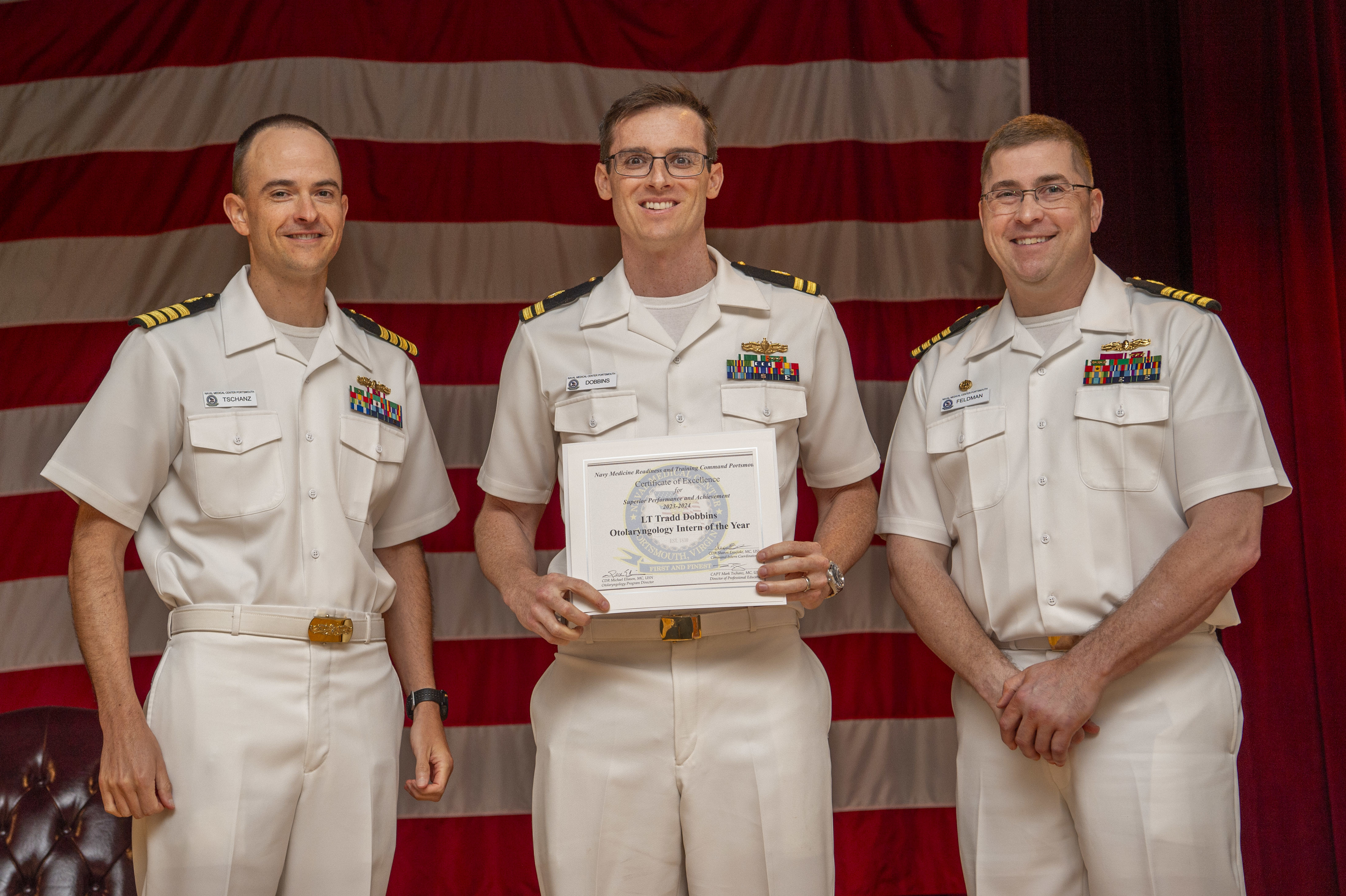 Naval Medical Center Portsmouth (NMCP) holds an Intern Graduation Award ...