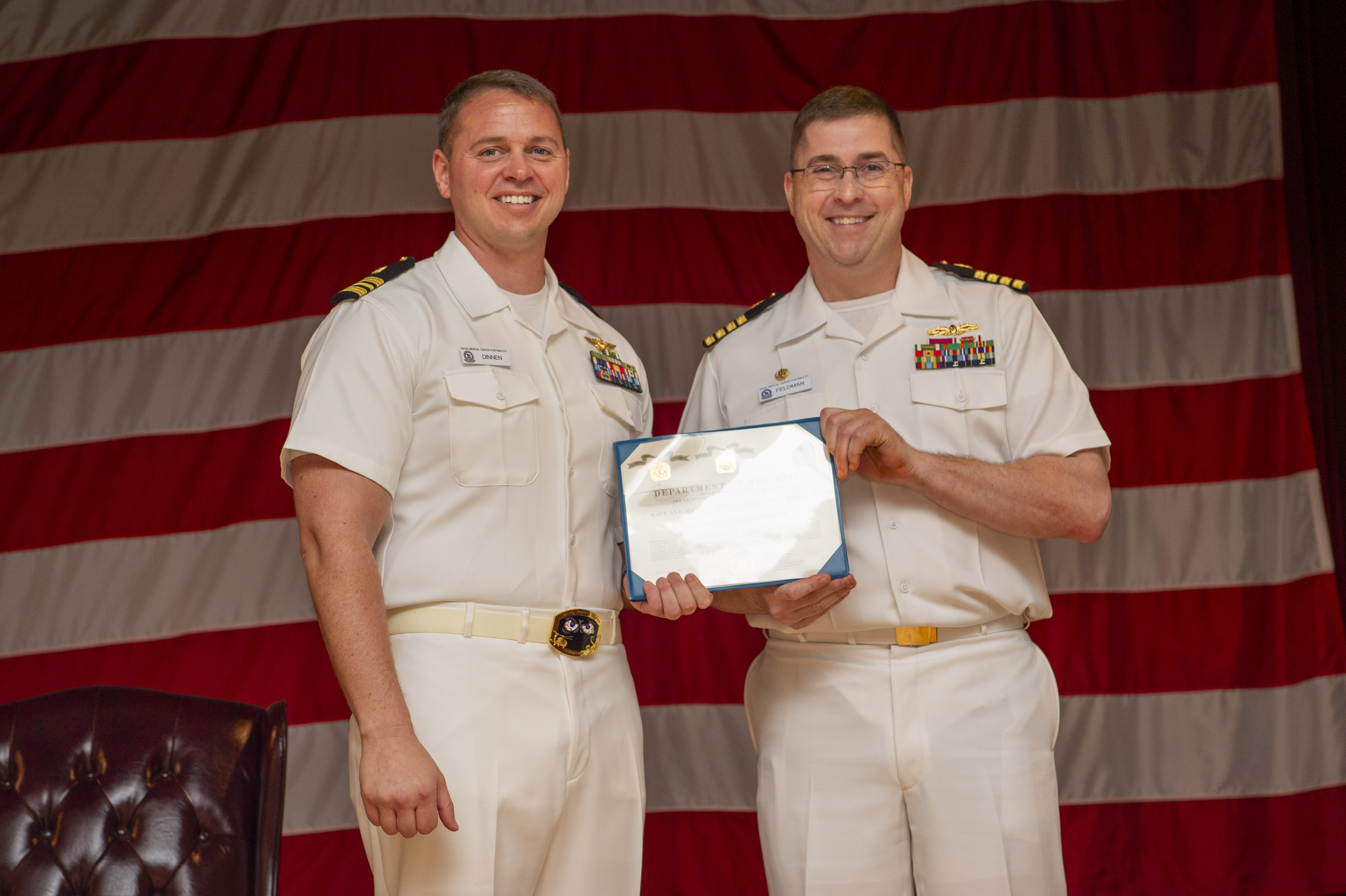 Naval Medical Center Portsmouth (NMCP) holds an Intern Graduation Award ...
