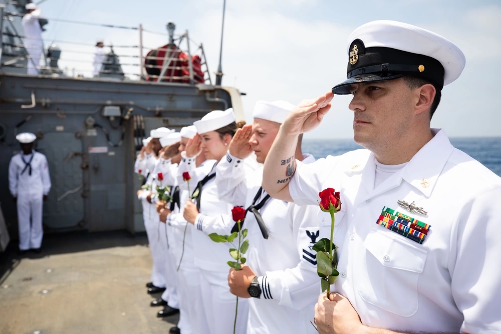 USS Fitzgerald (DDG 62) Honors the Loss of Fallen Sailors Following ...