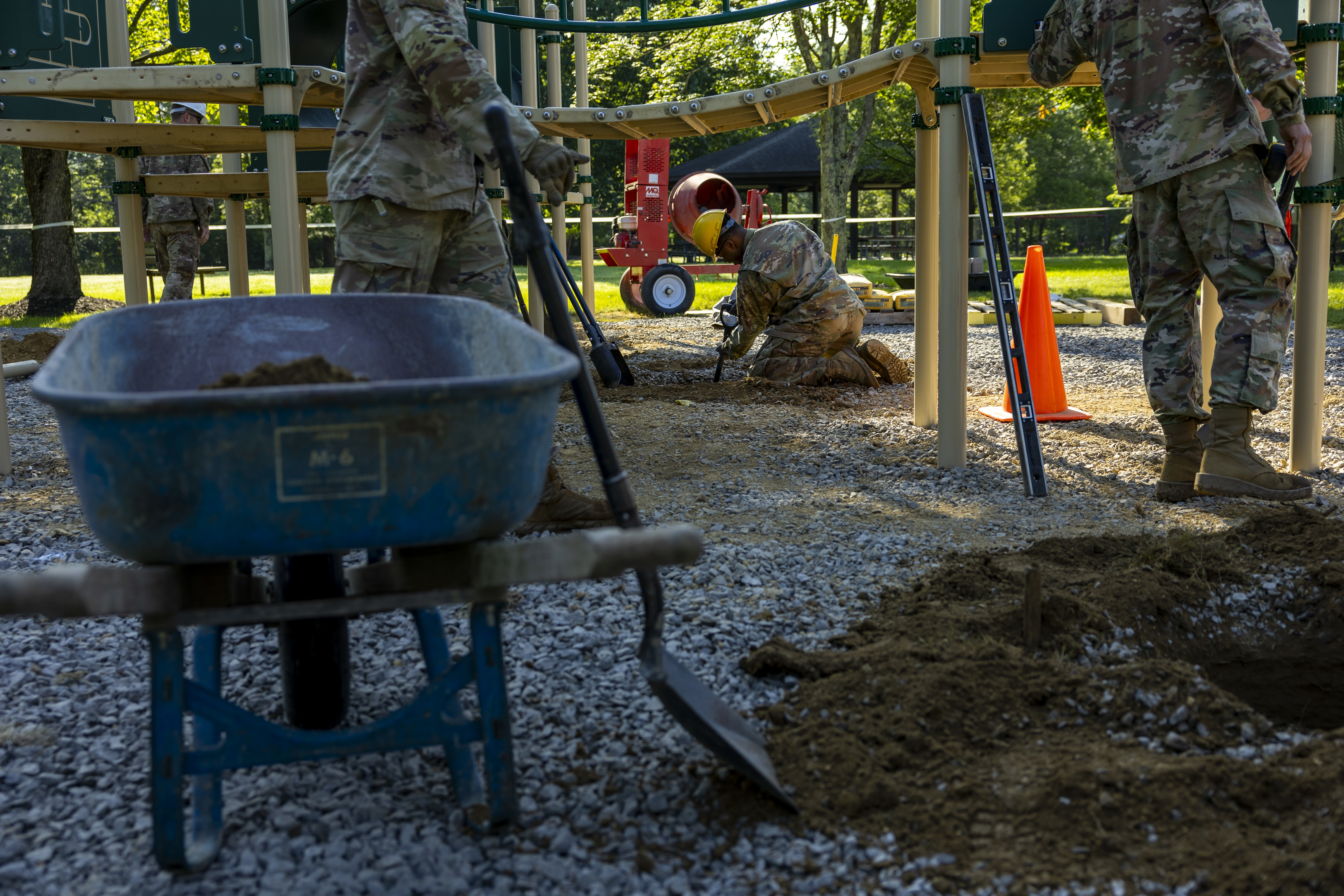 From battlegrounds to playgrounds, Army Reserve Soldiers flex ...