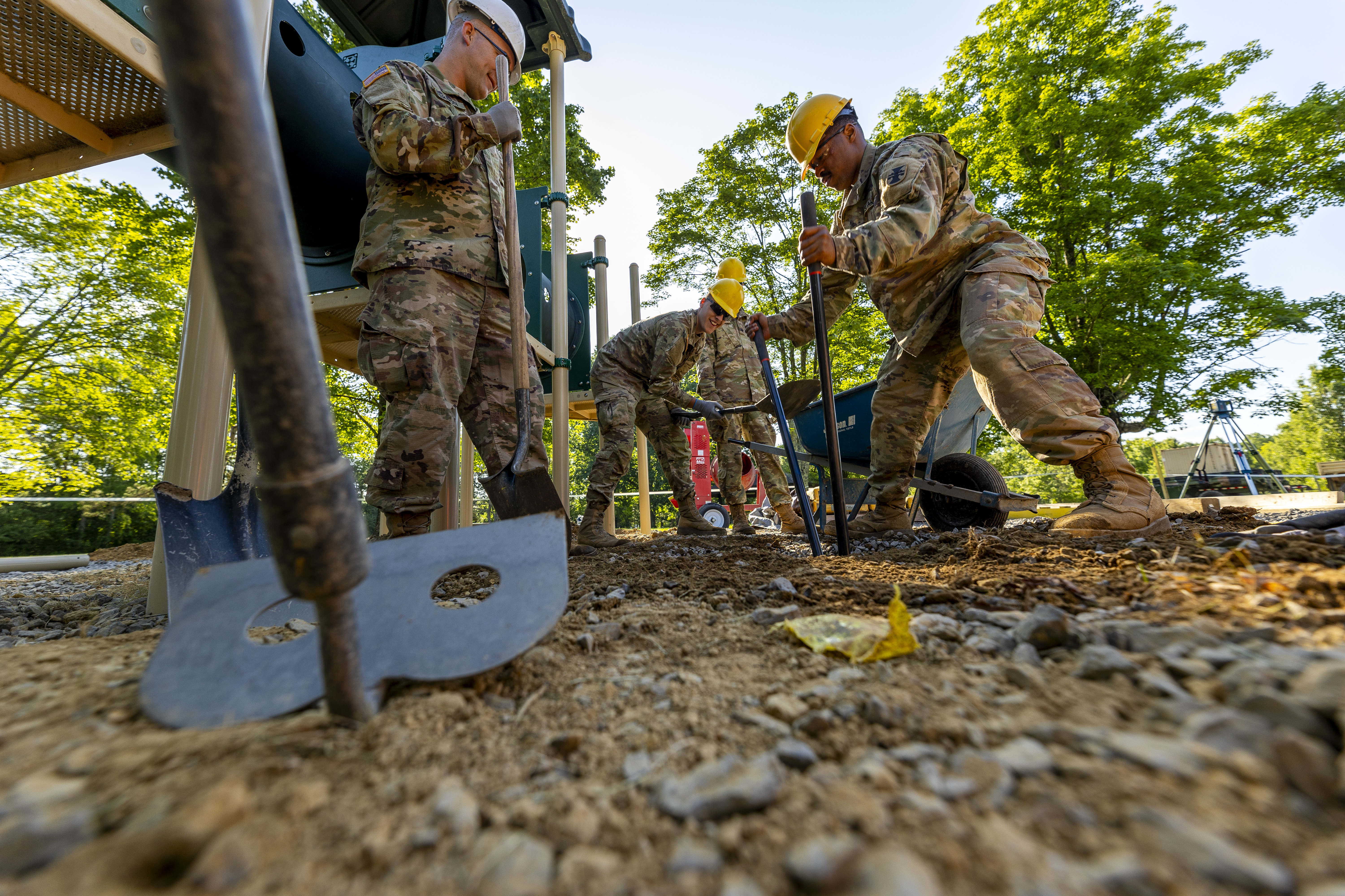From battlegrounds to playgrounds, Army Reserve Soldiers flex ...