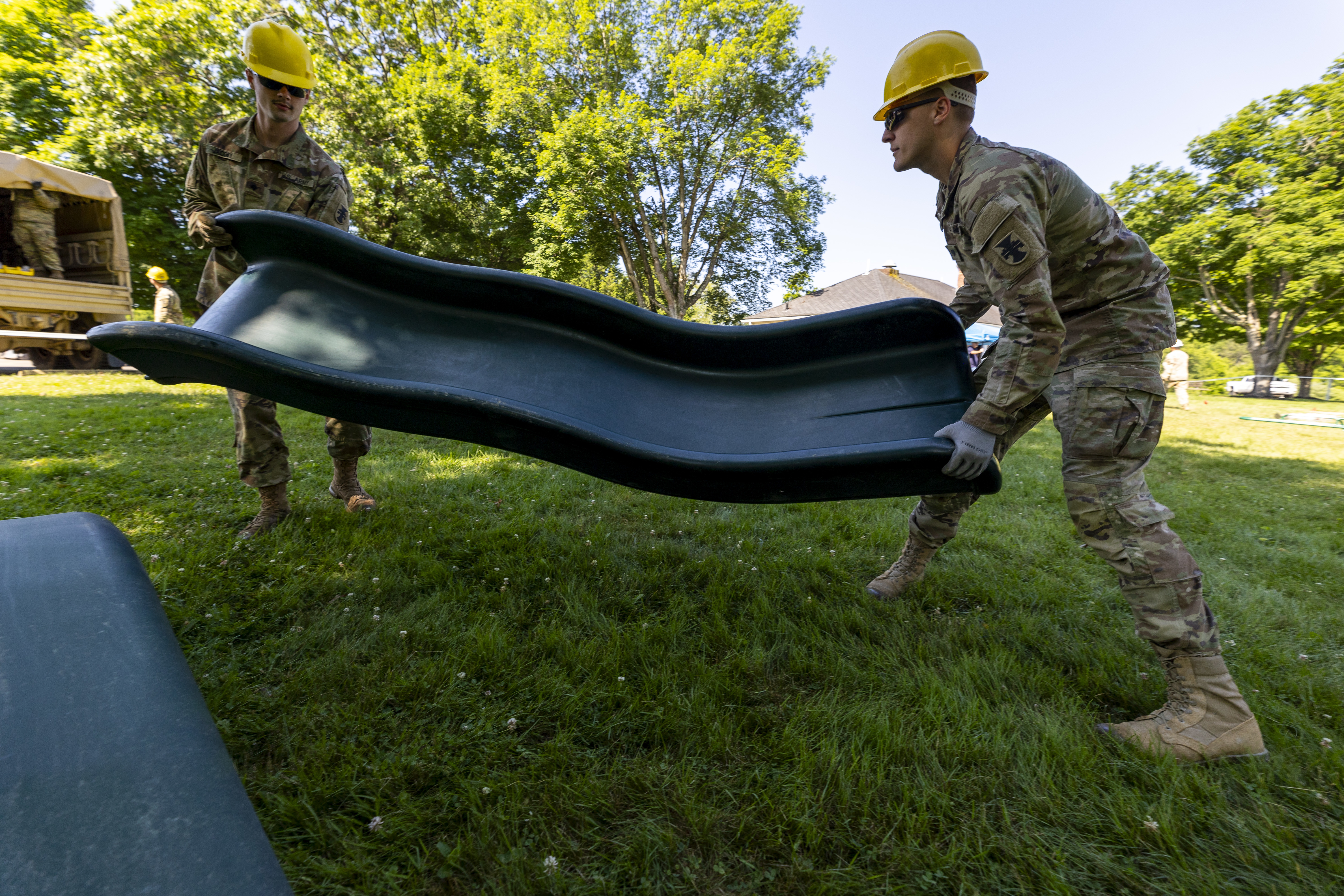 From battlegrounds to playgrounds, Army Reserve Soldiers flex ...