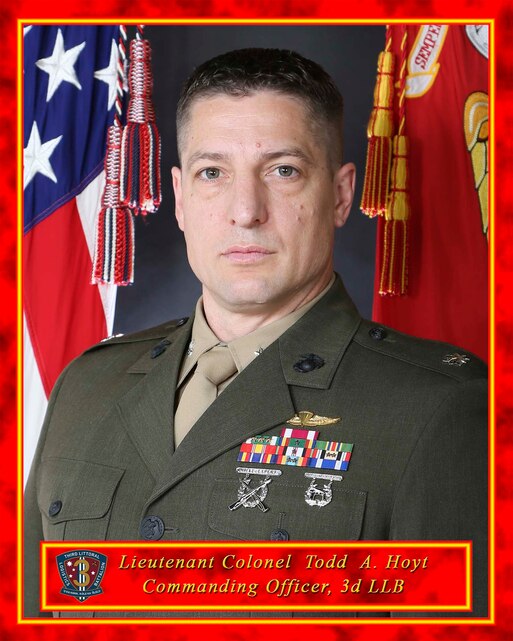 Lieutenant Colonel Todd A. Hoyt > 3d Marine Littoral Regiment > Biography