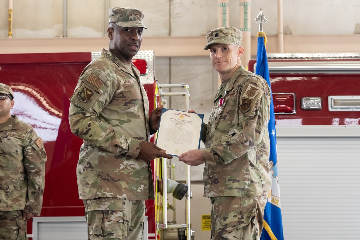 47th Civil Engineer Squadron welcomes new commander > 505th Command and Control Wing > Article ...