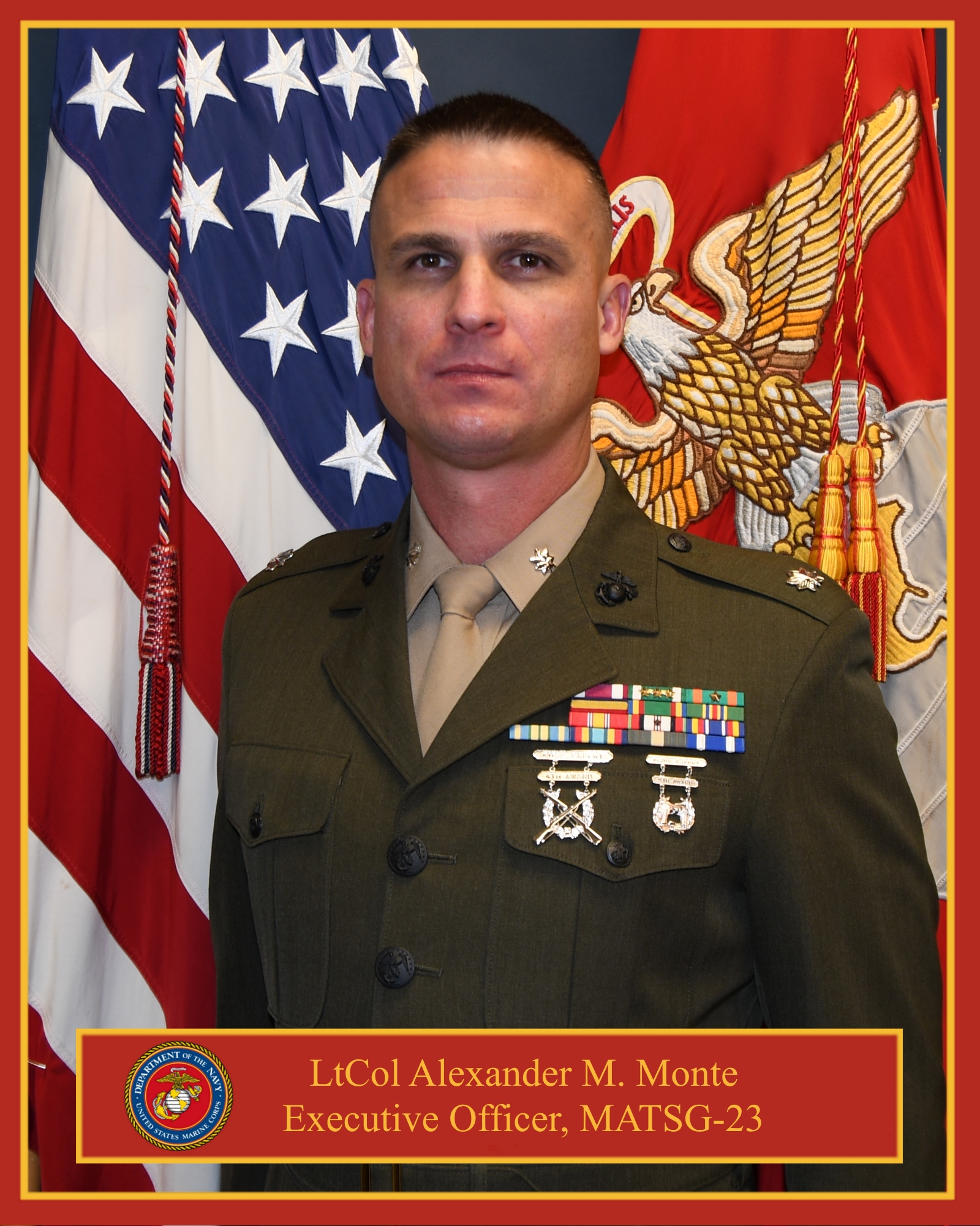 Lieutenant Colonel Alexander M. Monte > Training Command > Biography