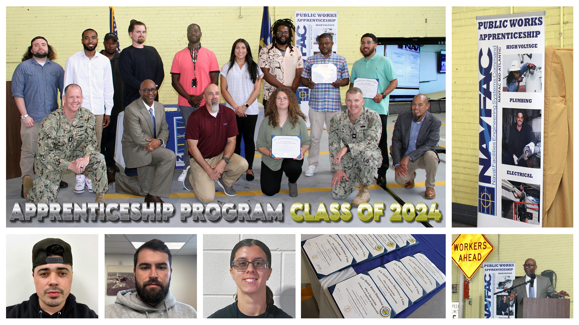 NAVFAC MIDLANT holds Ceremony for Class of 2024 Apprenticeship Program ...