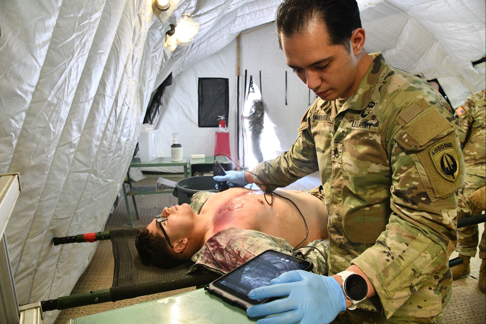 USAMTEAC tests new capability of ultrasound field portable for ...