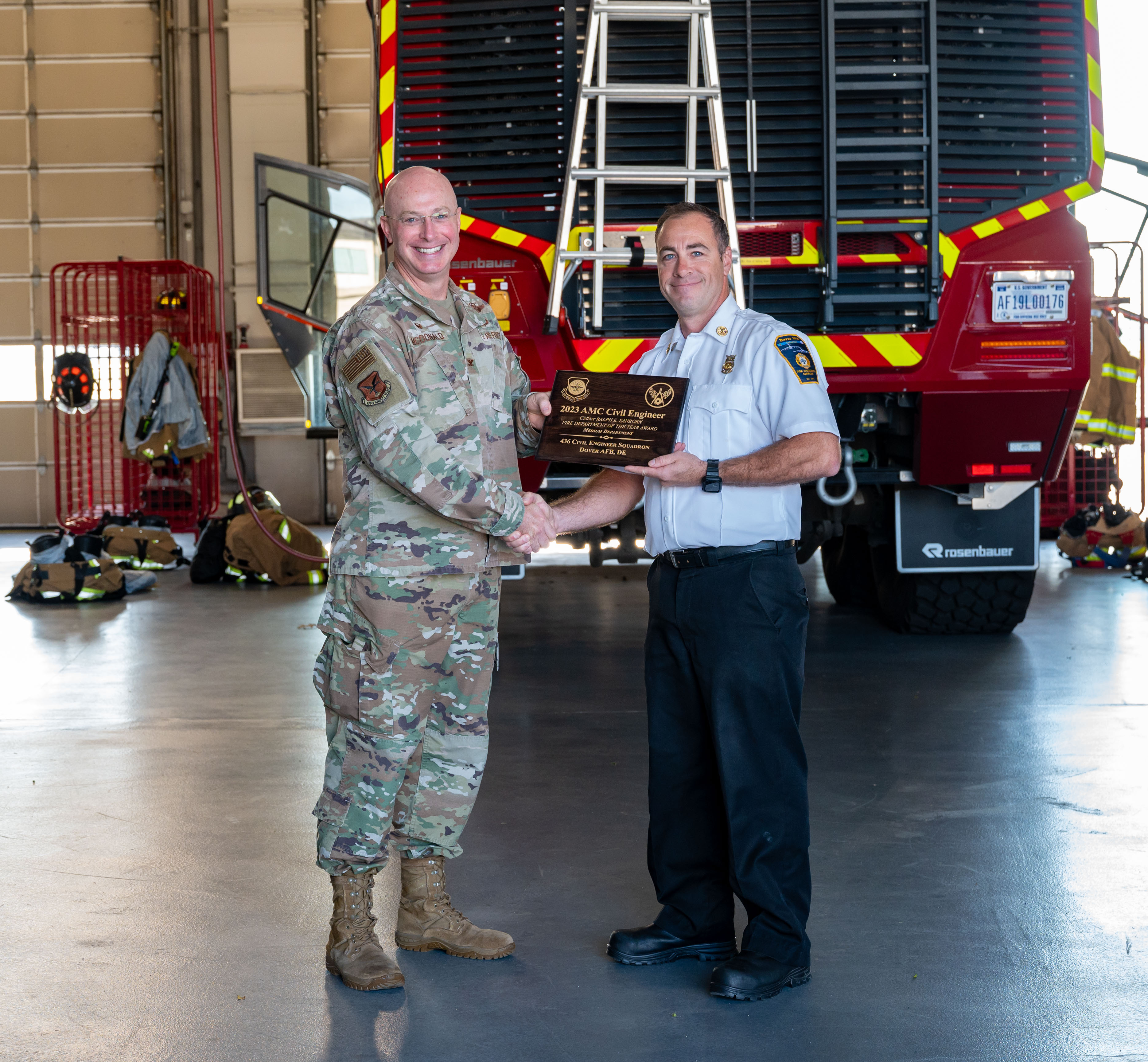 Dover AFB Fire Department wins CMSgt. Ralph E. Sanborn Fire Department ...