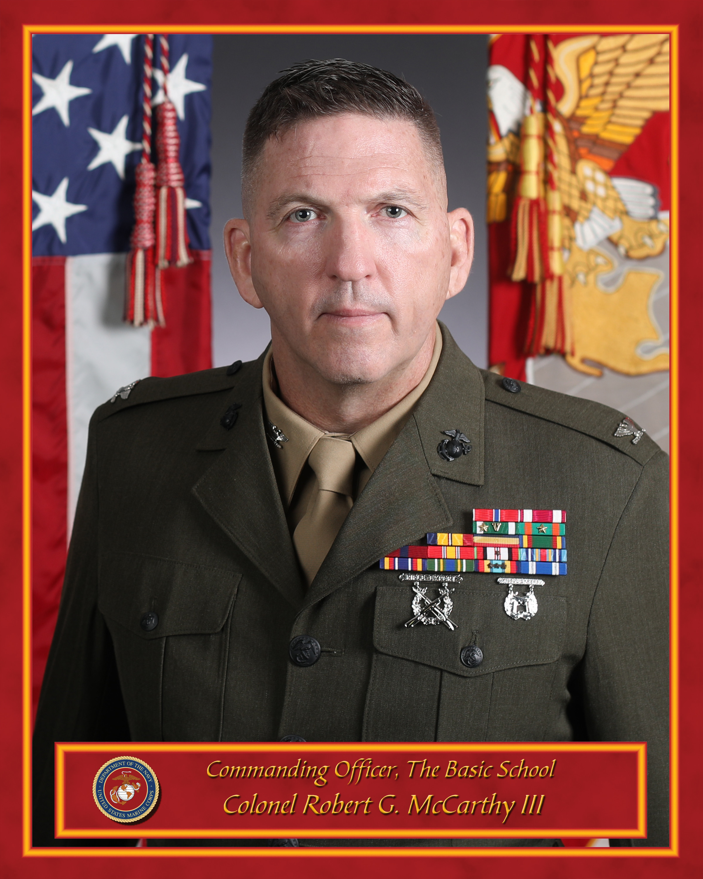 Colonel Robert G. McCarthy III > Training Command > Biography