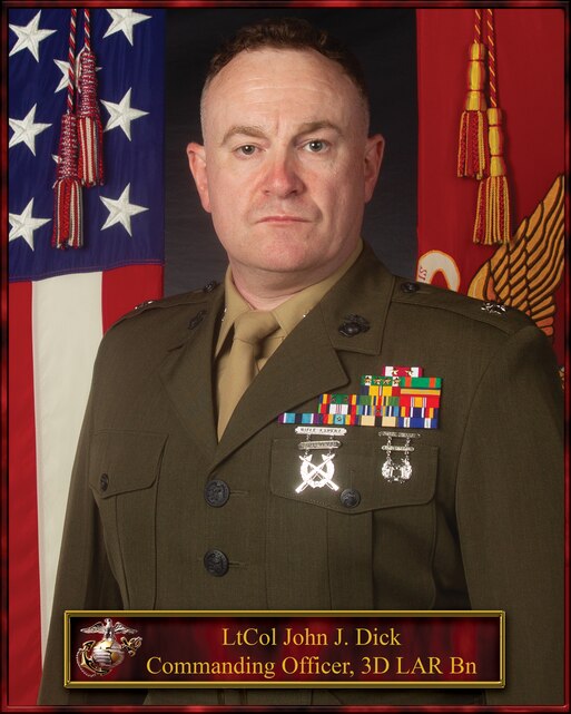 LtCol J.J. Dick > 1st Marine Division > Biography