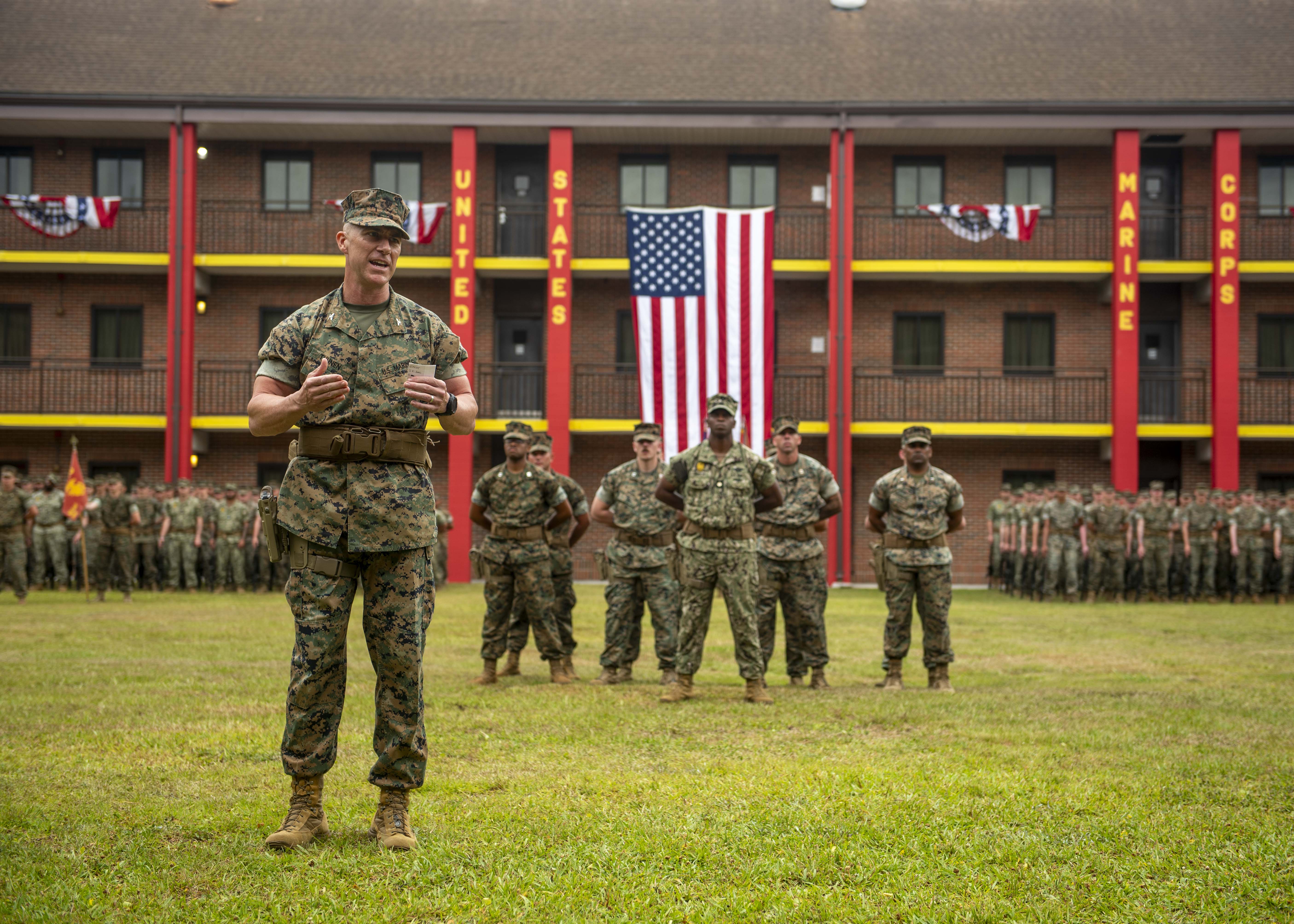 Marine Corps Security Force Battalion Holds a Change of Command ...