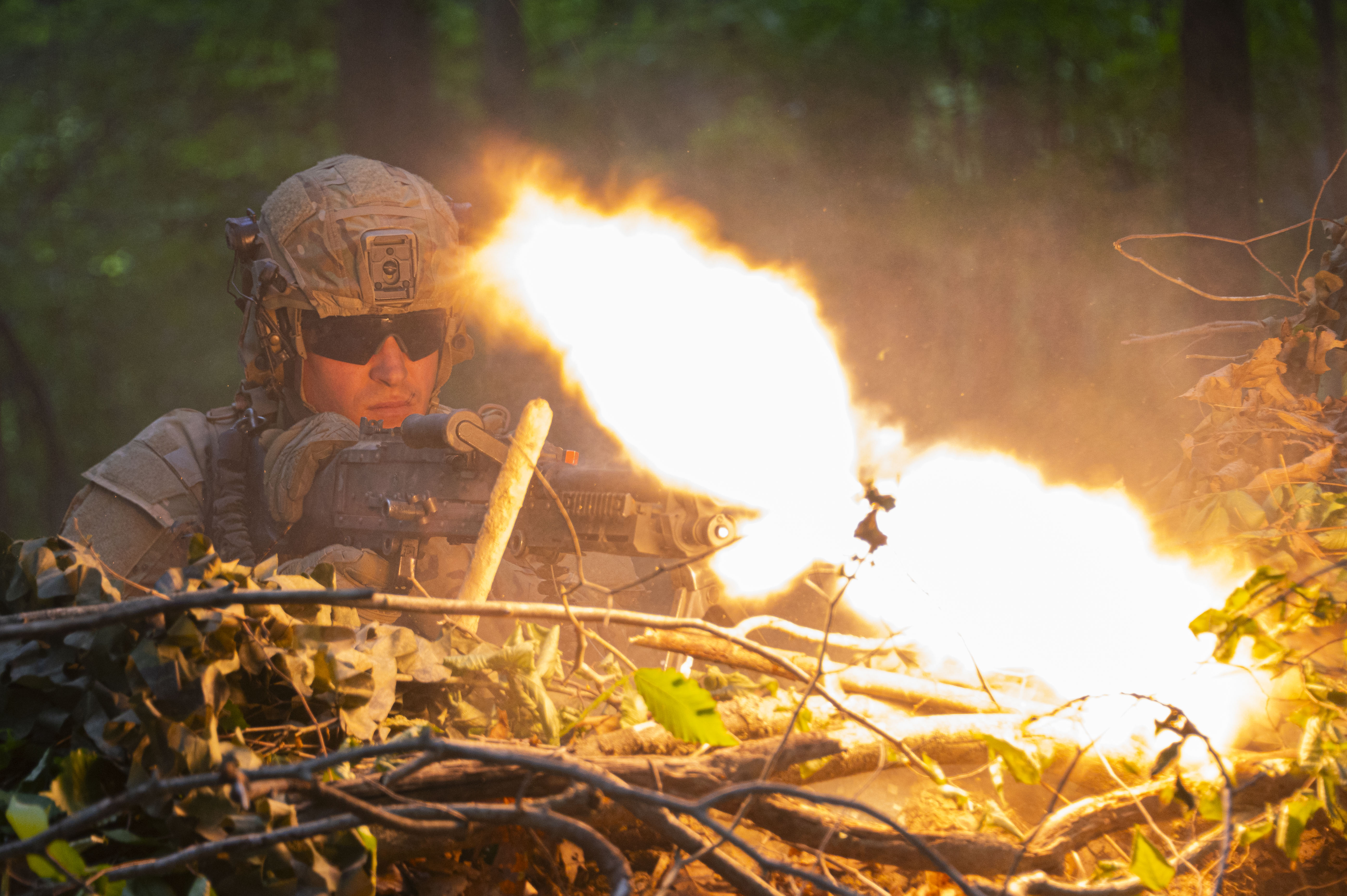 Muzzle fire