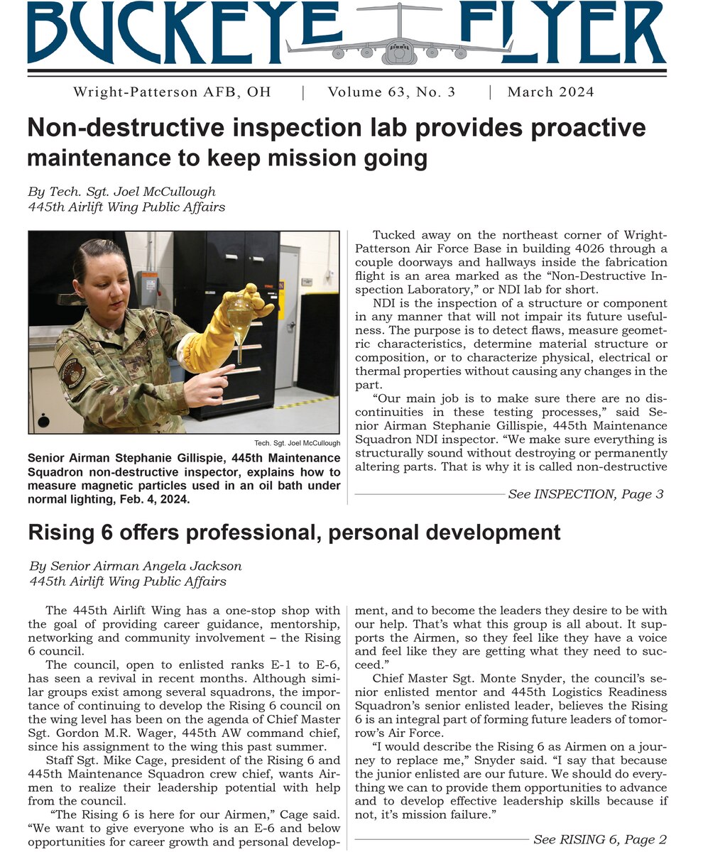 March Buckeye Flyer now available > 445th Airlift Wing > Article Display