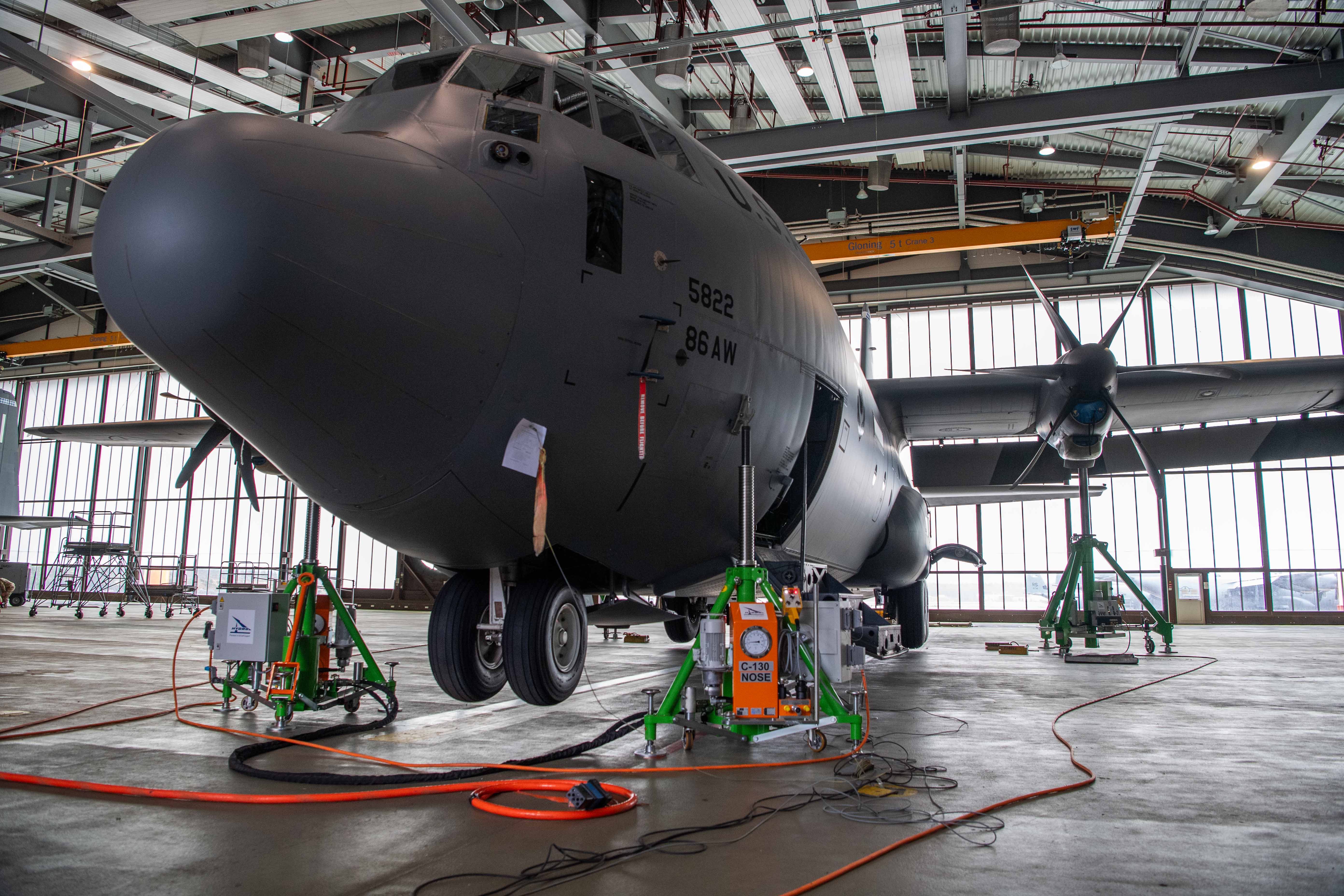 86th MXG performs testing on Electronic Jacking and Leveling System ...