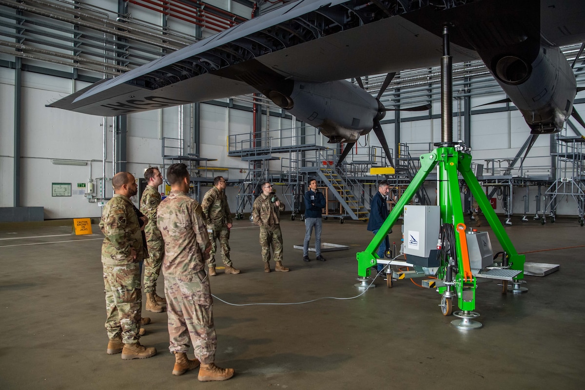 86th MXG performs testing on Electronic Jacking and Leveling System ...