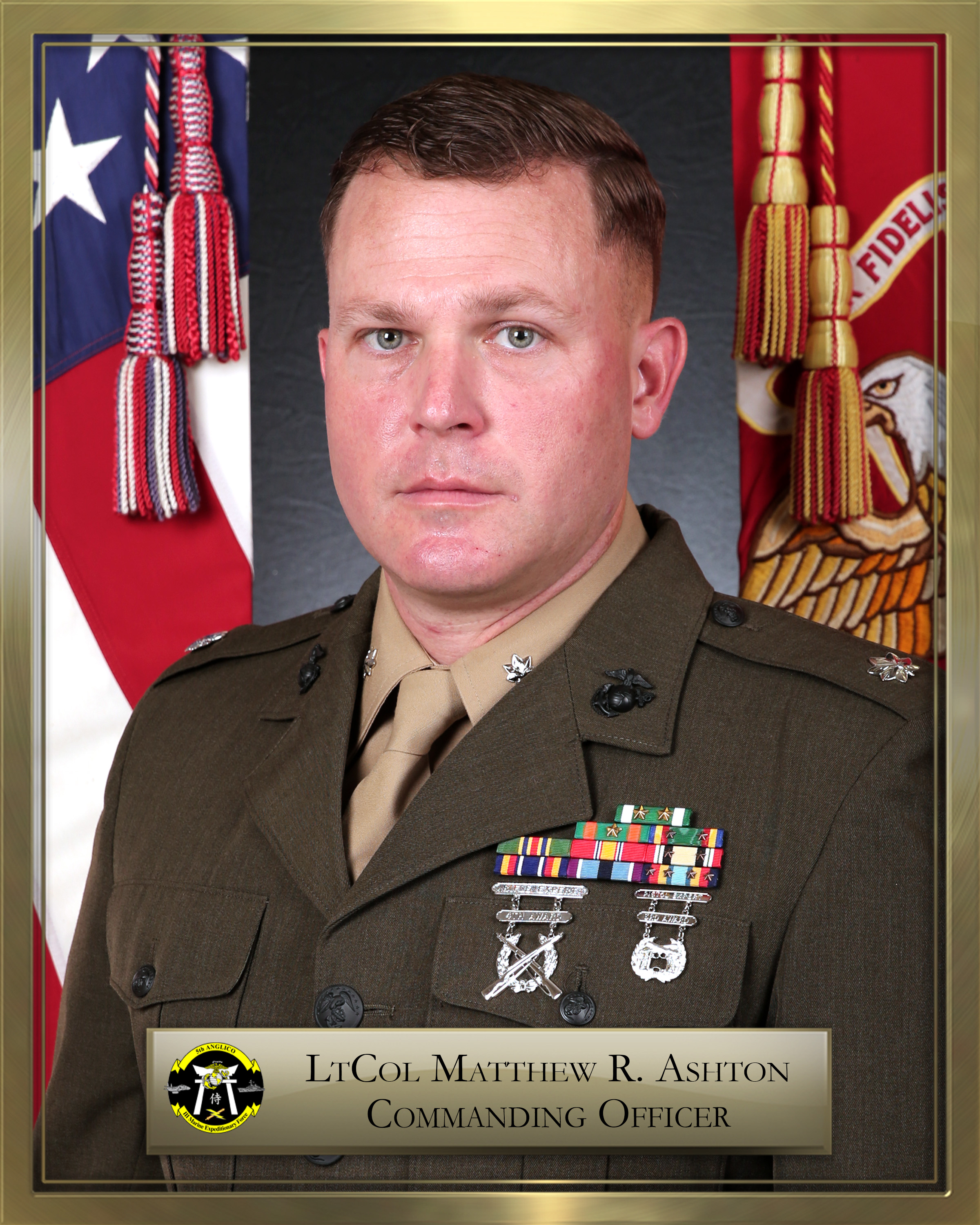 Lieutenant Colonel Matthew R. Ashton > III Marine Expeditionary Force > Leaders