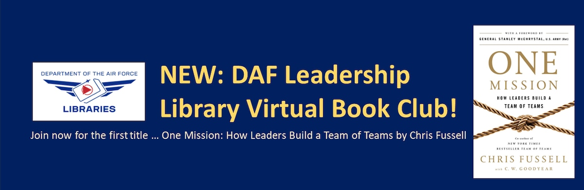 Air Force launches new virtual leadership book club > Air Force ...