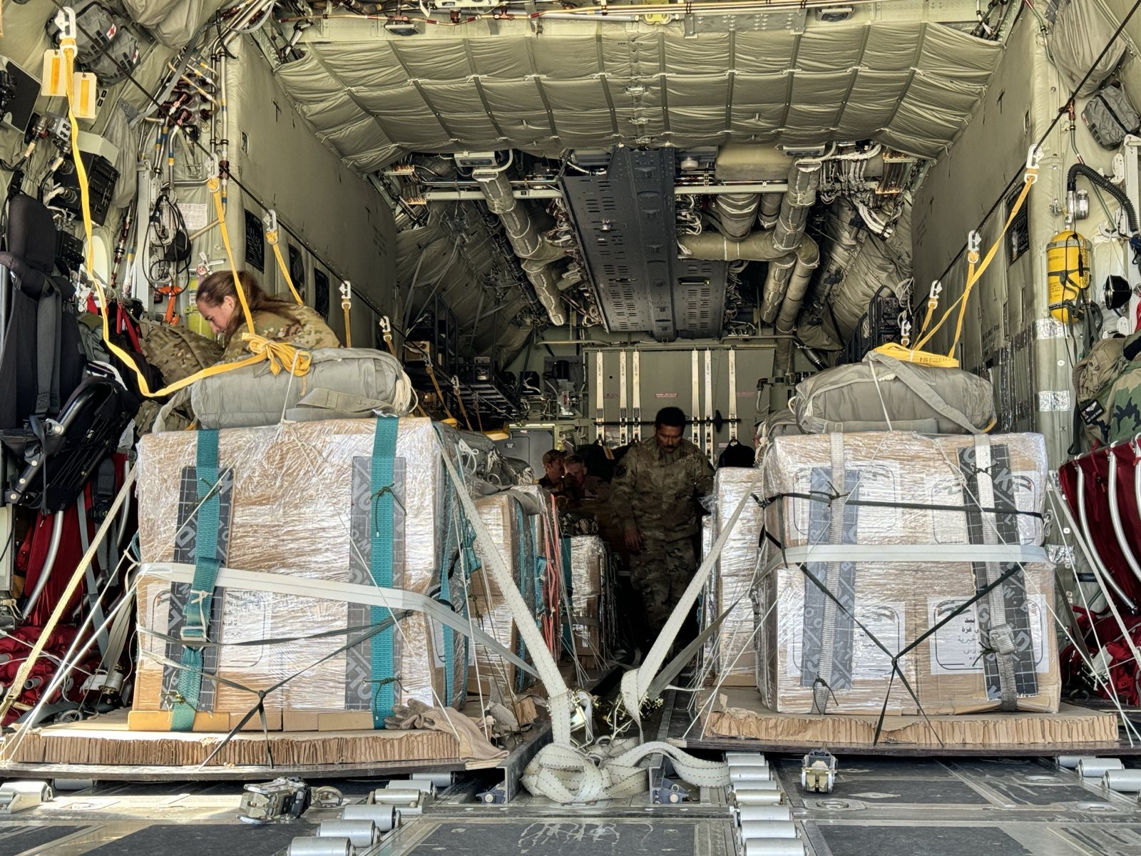 Coalition Airmen prepare humanitarian aid for airdrop into Gaza > U.S ...