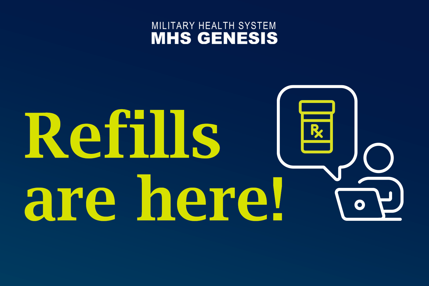 New Feature of MHS GENESIS Patient Portal Allows Prescription Refills ...