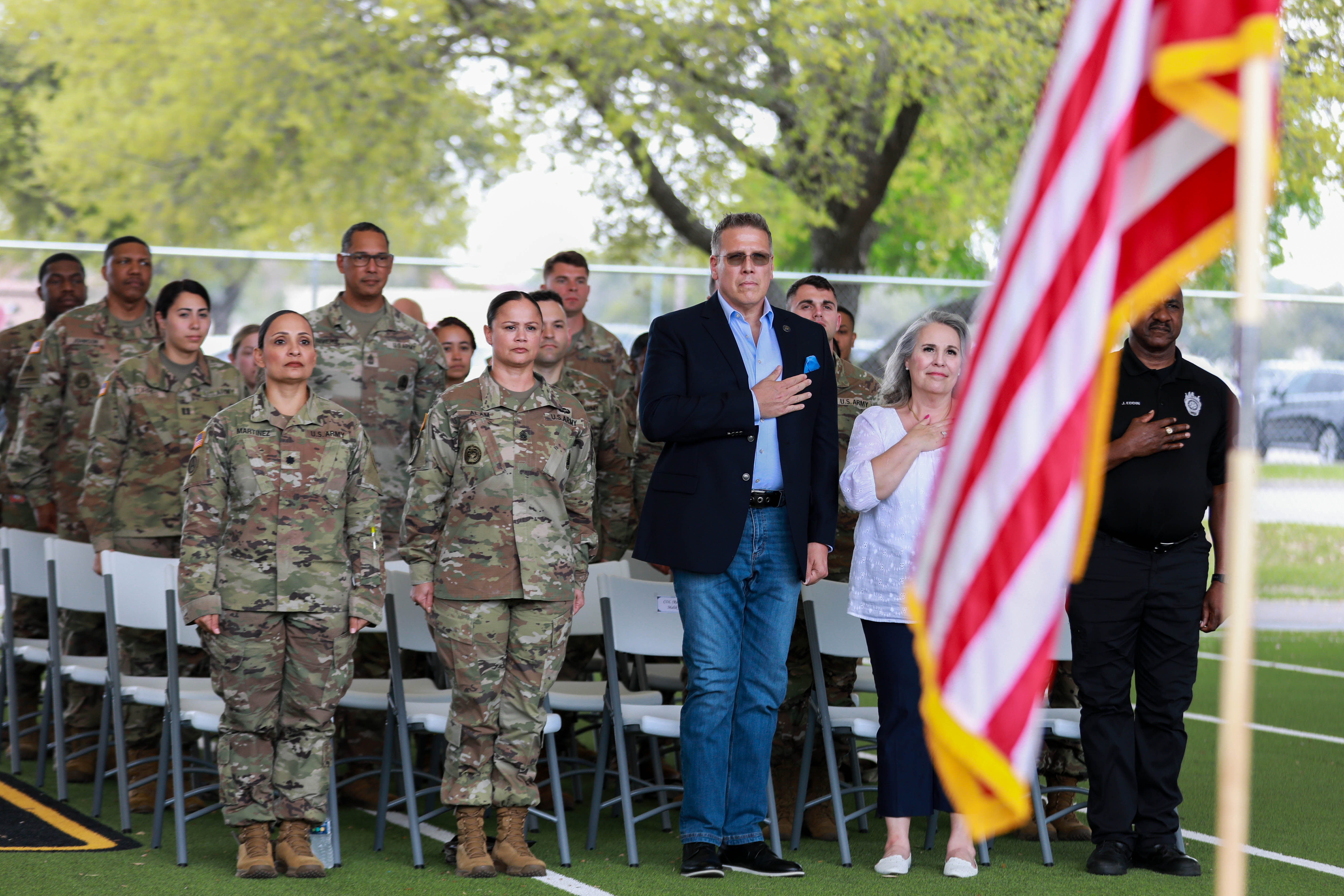 Prototype guidon returns to Headquarters and Headquarters Battalion ...