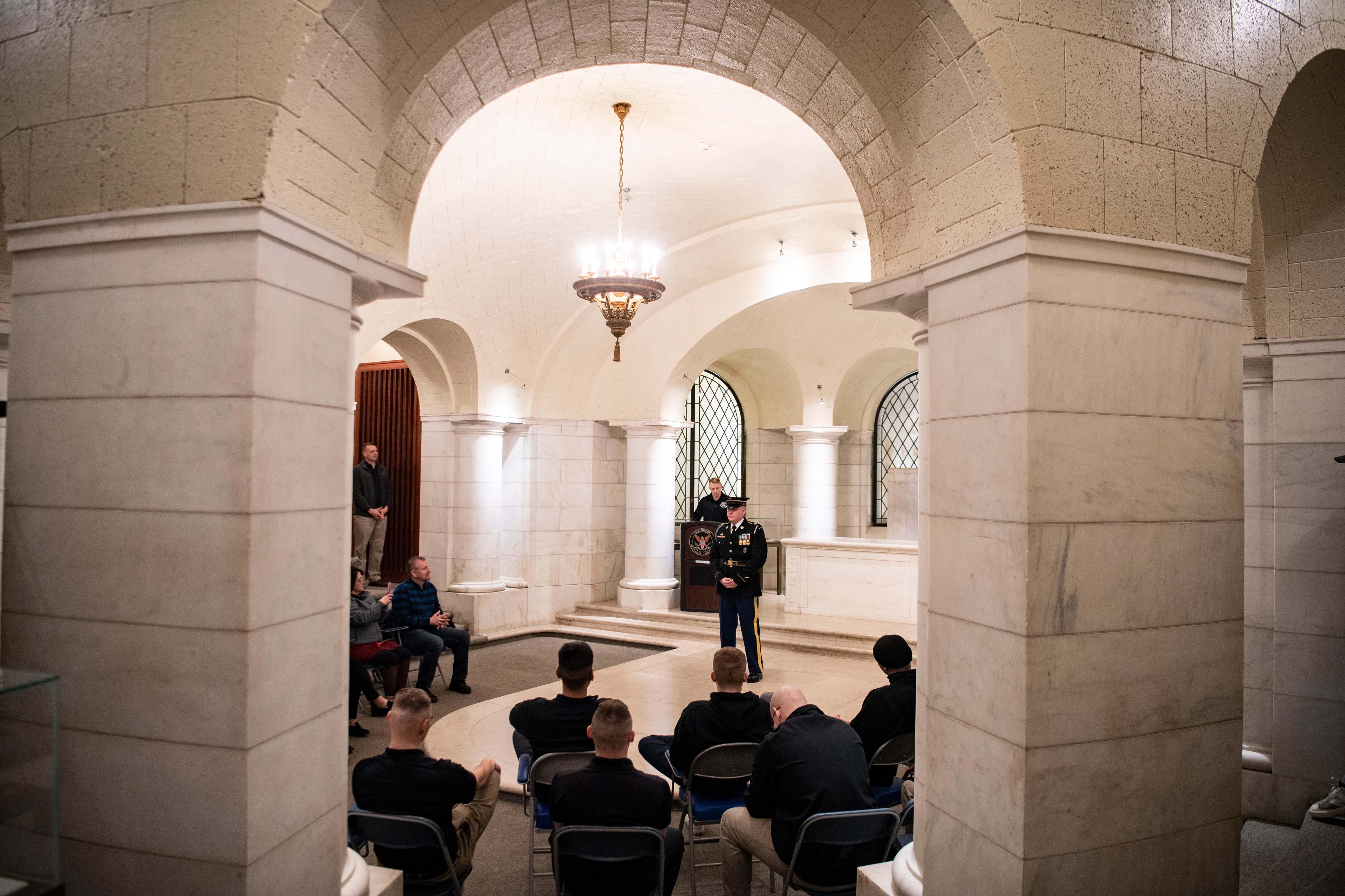 Tomb Guard Makes Last Walk and Earns Badge > U.S. Department of War ...