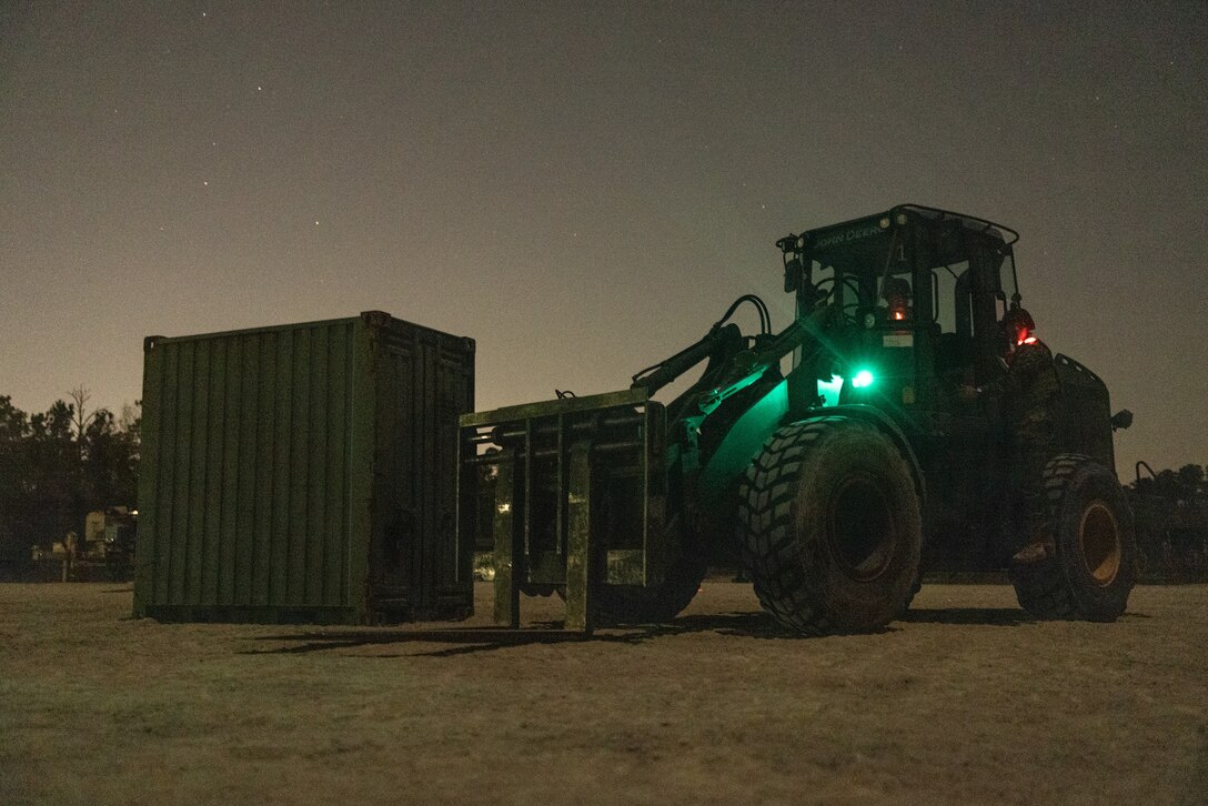 2nd Distribution Support Battalion Night TRAM Vehicle Training