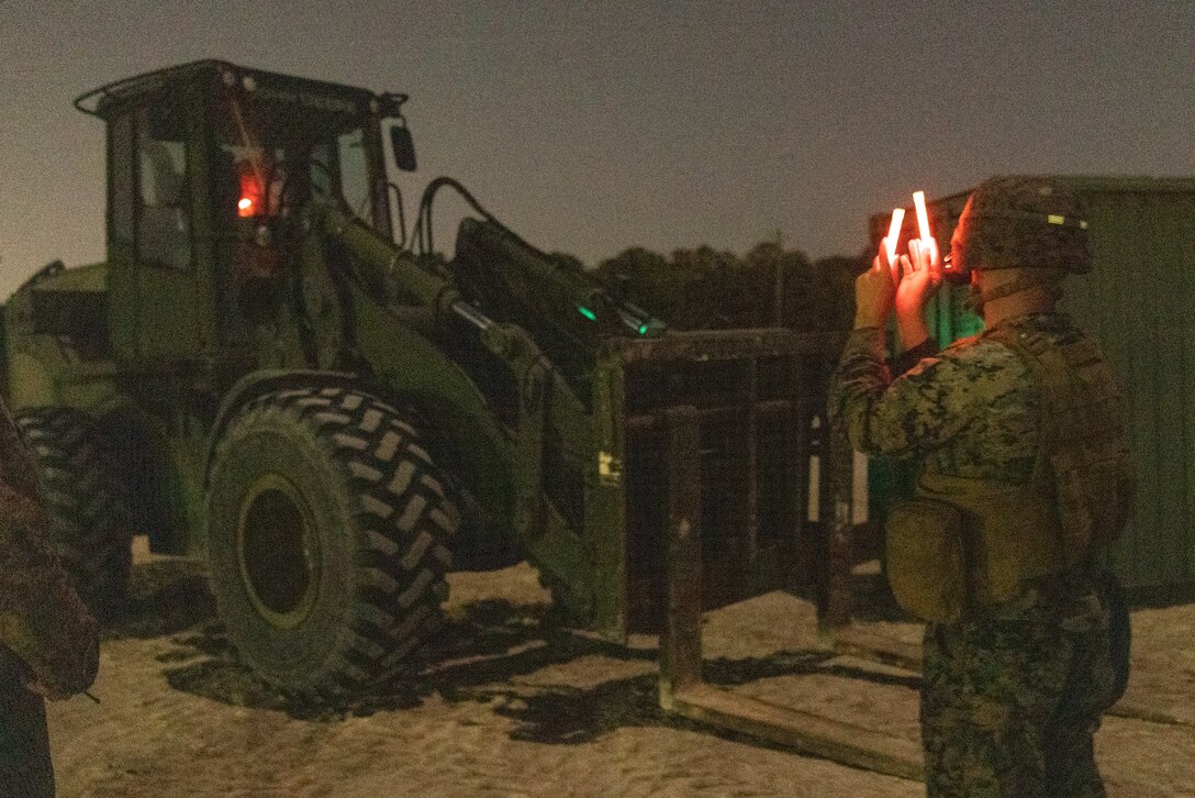2nd Distribution Support Battalion Night TRAM Vehicle Training