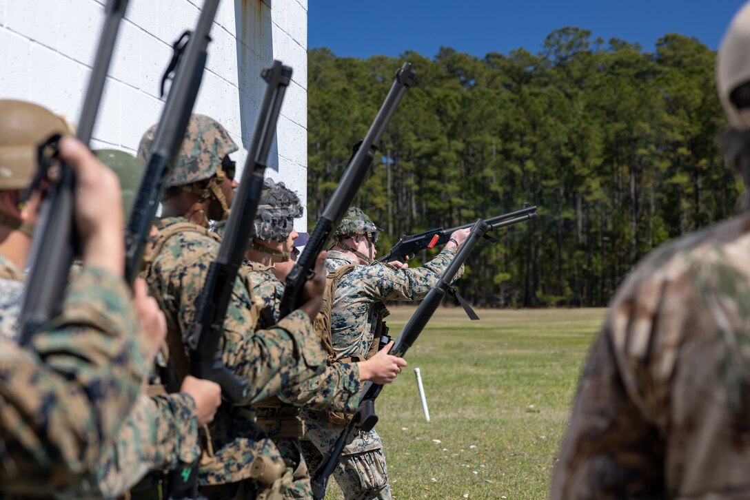 2nd LAAD conducts shotgun familiarization range for counter-UAS training