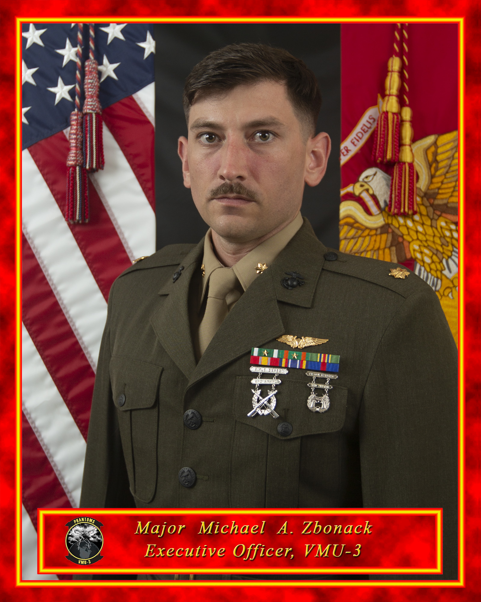 Major Michael A. Zbonack > 1st Marine Aircraft Wing > Biography