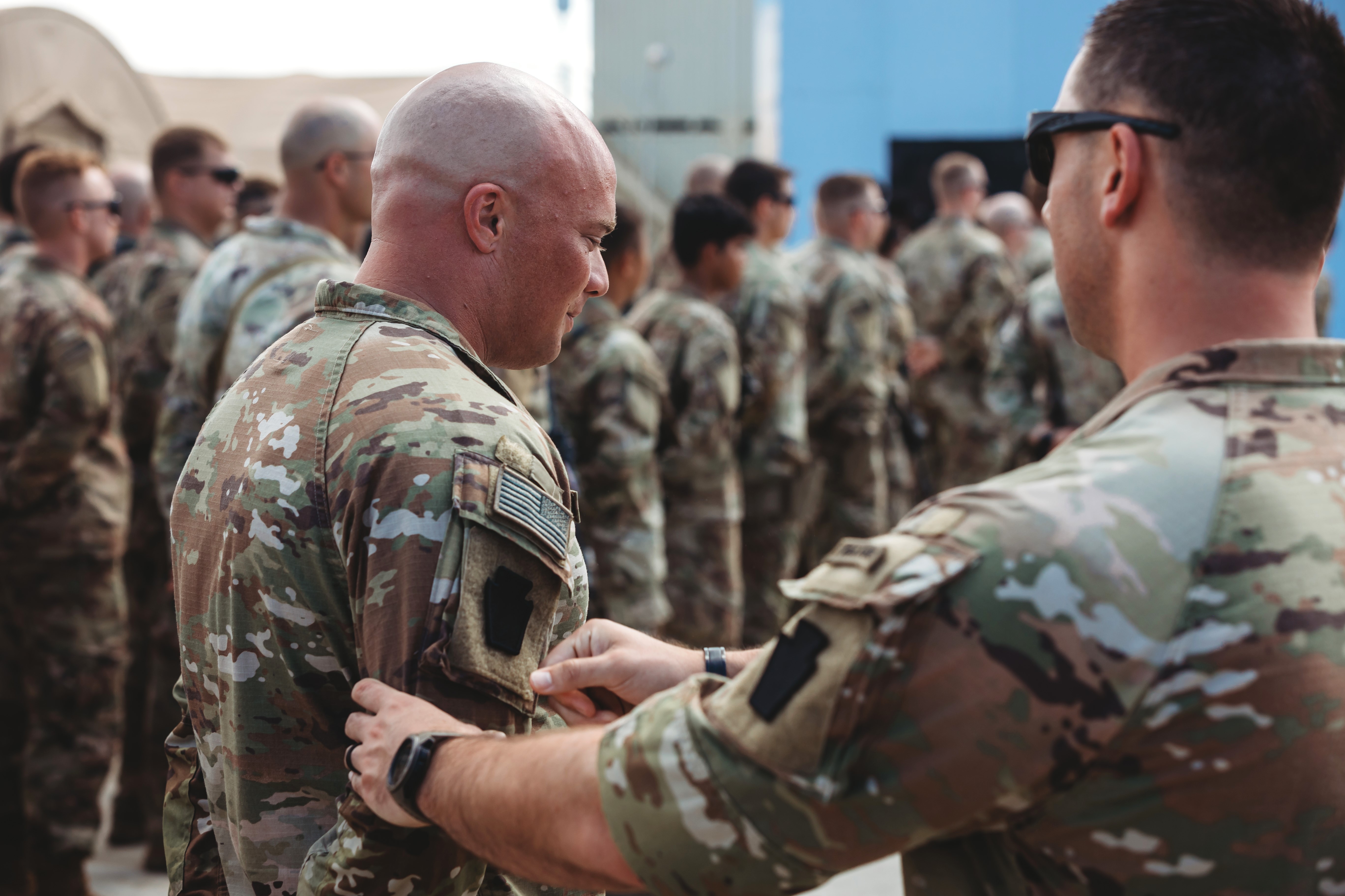 Deployed Pa. National Guard Soldiers earn their combat patch > Pennsylvania National Guard ...