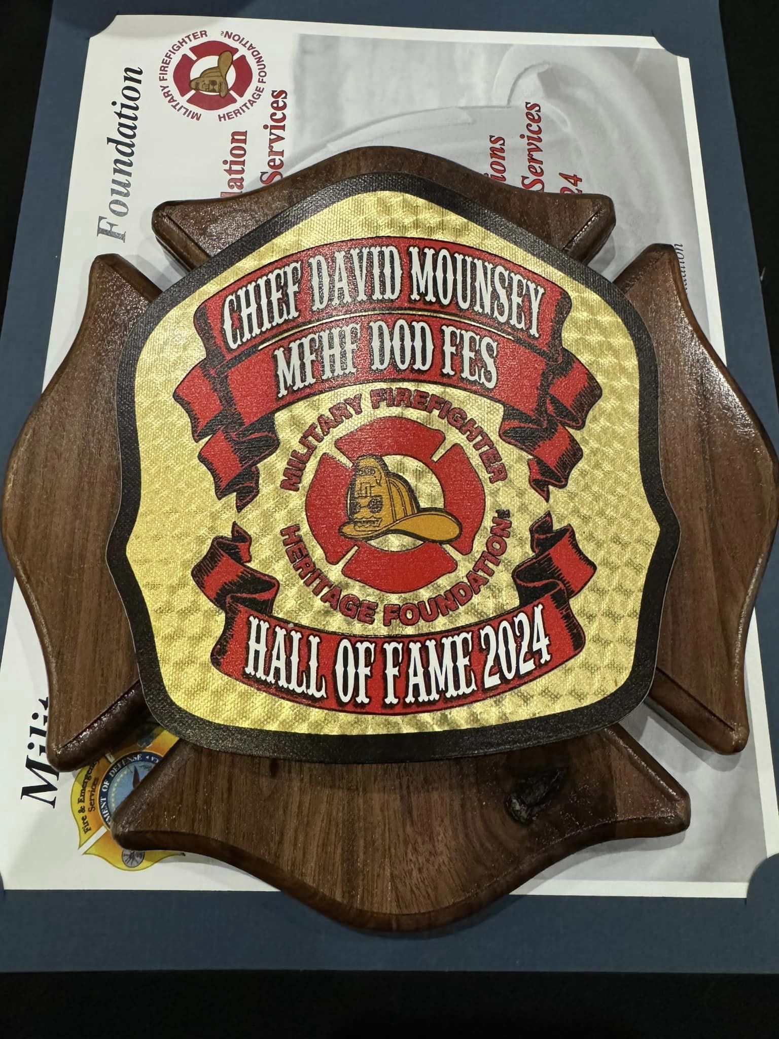 Sheppard Fire Chief David Mounsey inducted to Military Firefighter Hall ...