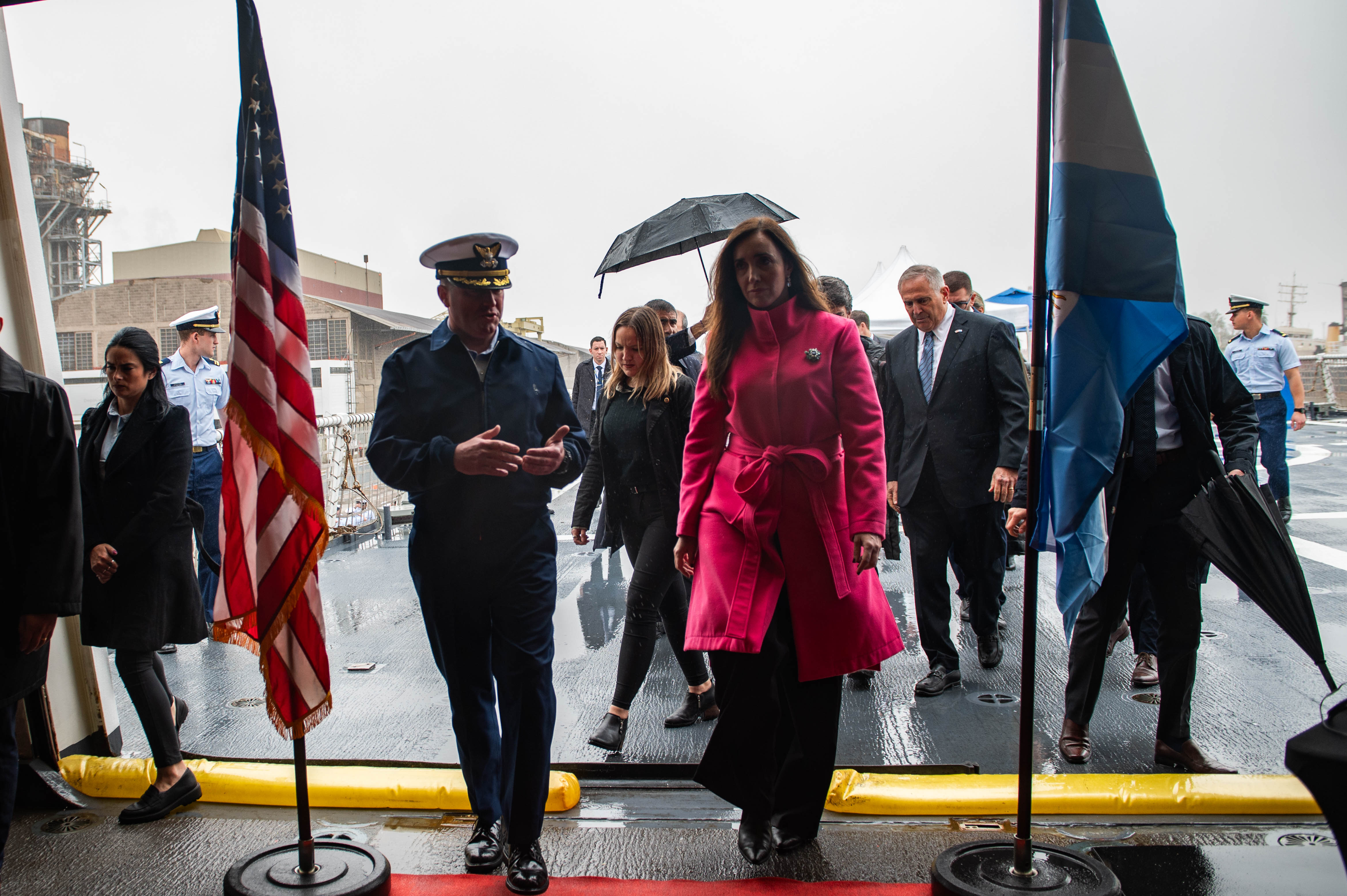Coast Guard Cutter James in Argentina