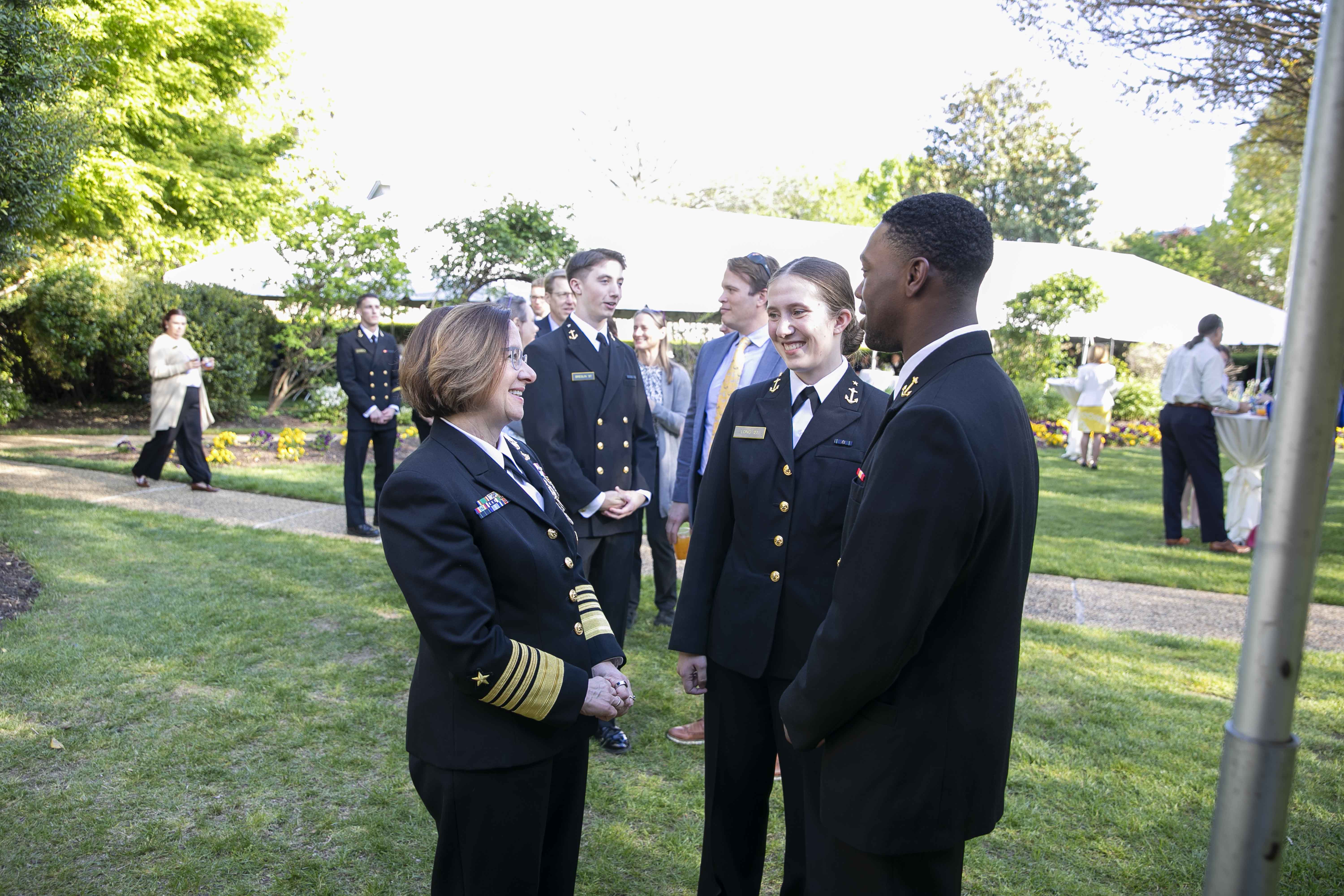 CNO Reviews Naval Academy Formal Parade