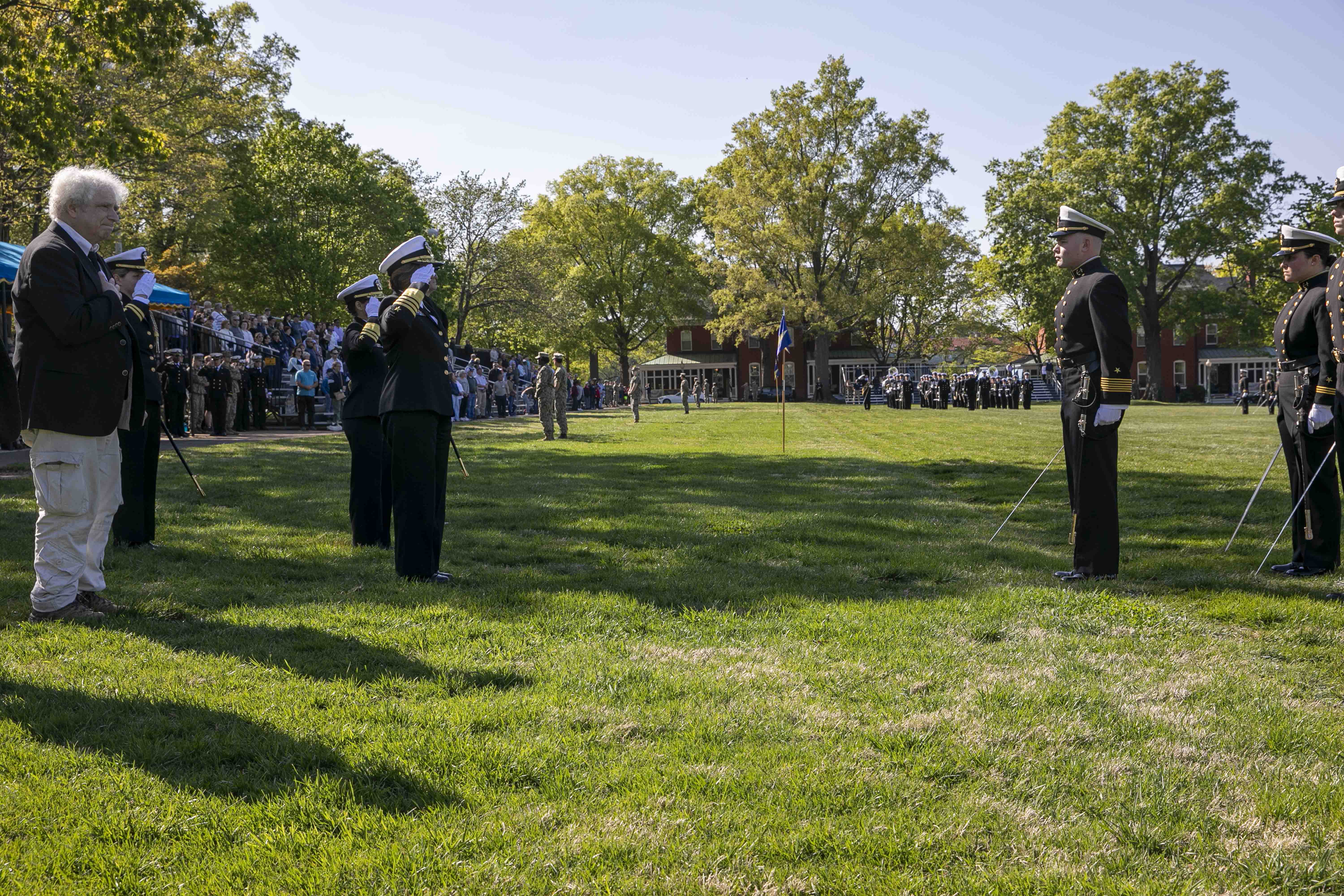 CNO Reviews Naval Academy Formal Parade
