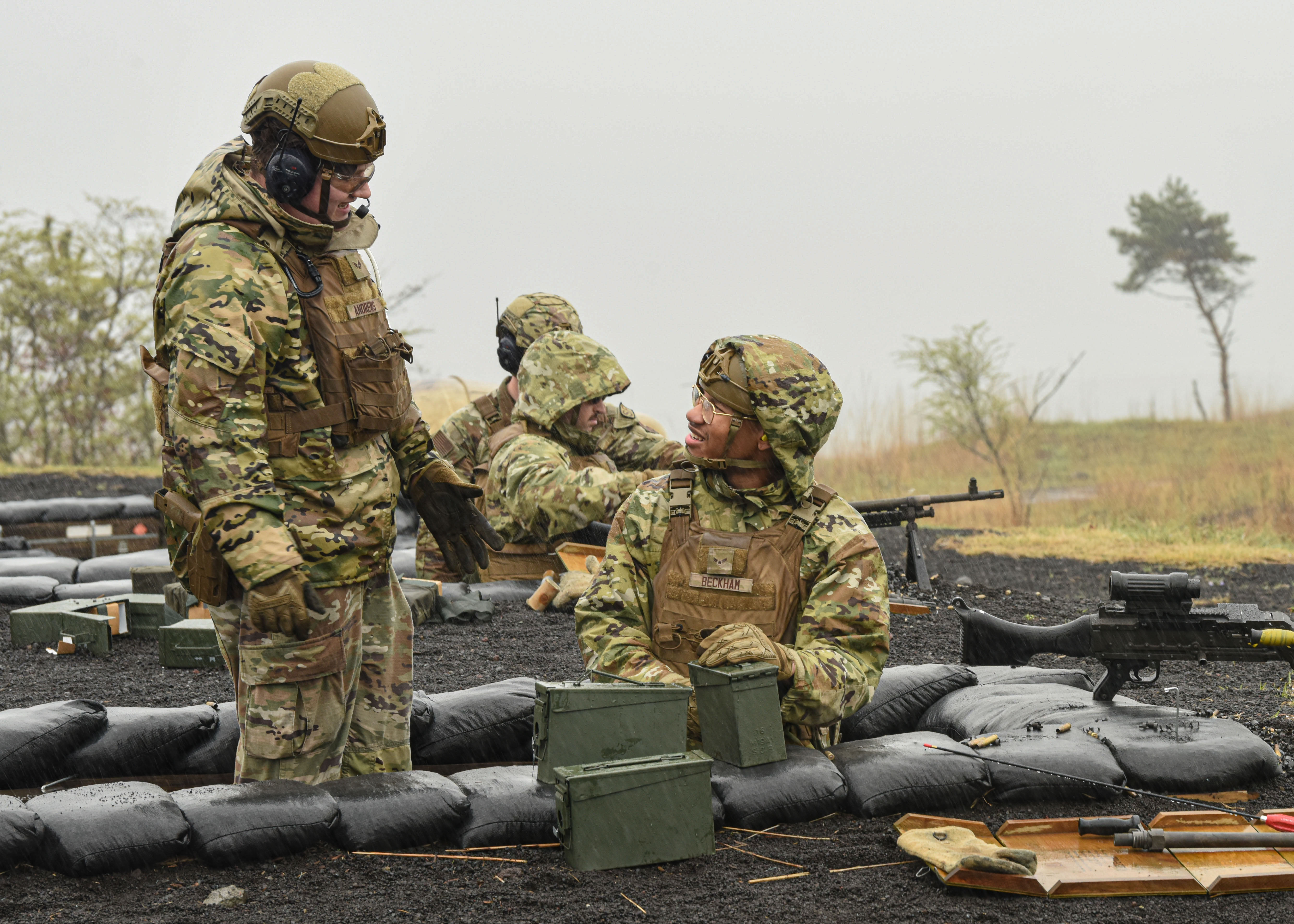 374th Security Forces Squadron conducts heavy weapons training at Camp ...