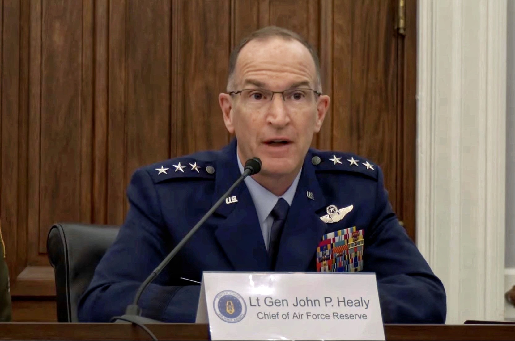 Healy Testifies Before Defense Subcommittee > 512th Airlift Wing ...