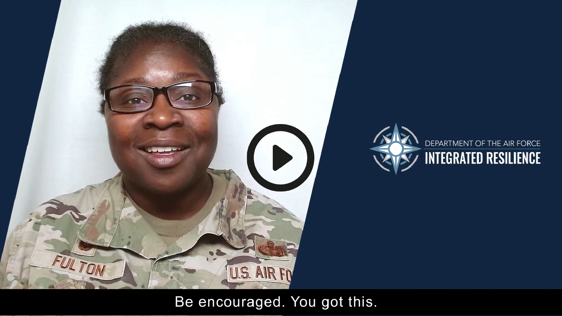 Col. Breanna Fulton's Resilience Story > Department of the Air Force Integrated Resilience > News