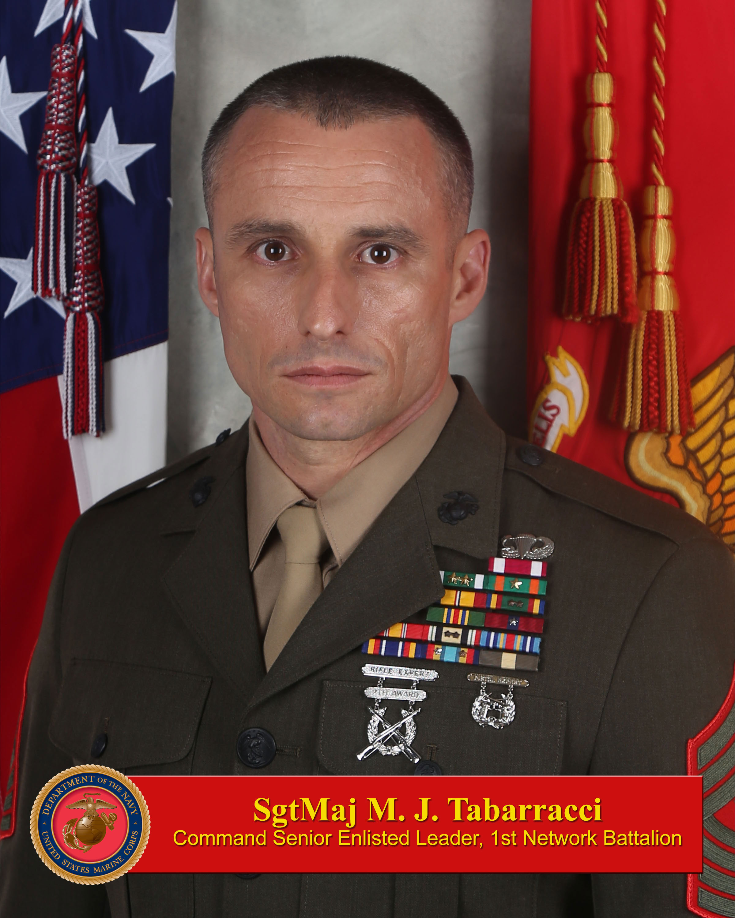 Sergeant Major Mario J. Tabarracci > Marine Corps Cyberspace Operations Group > Biography
