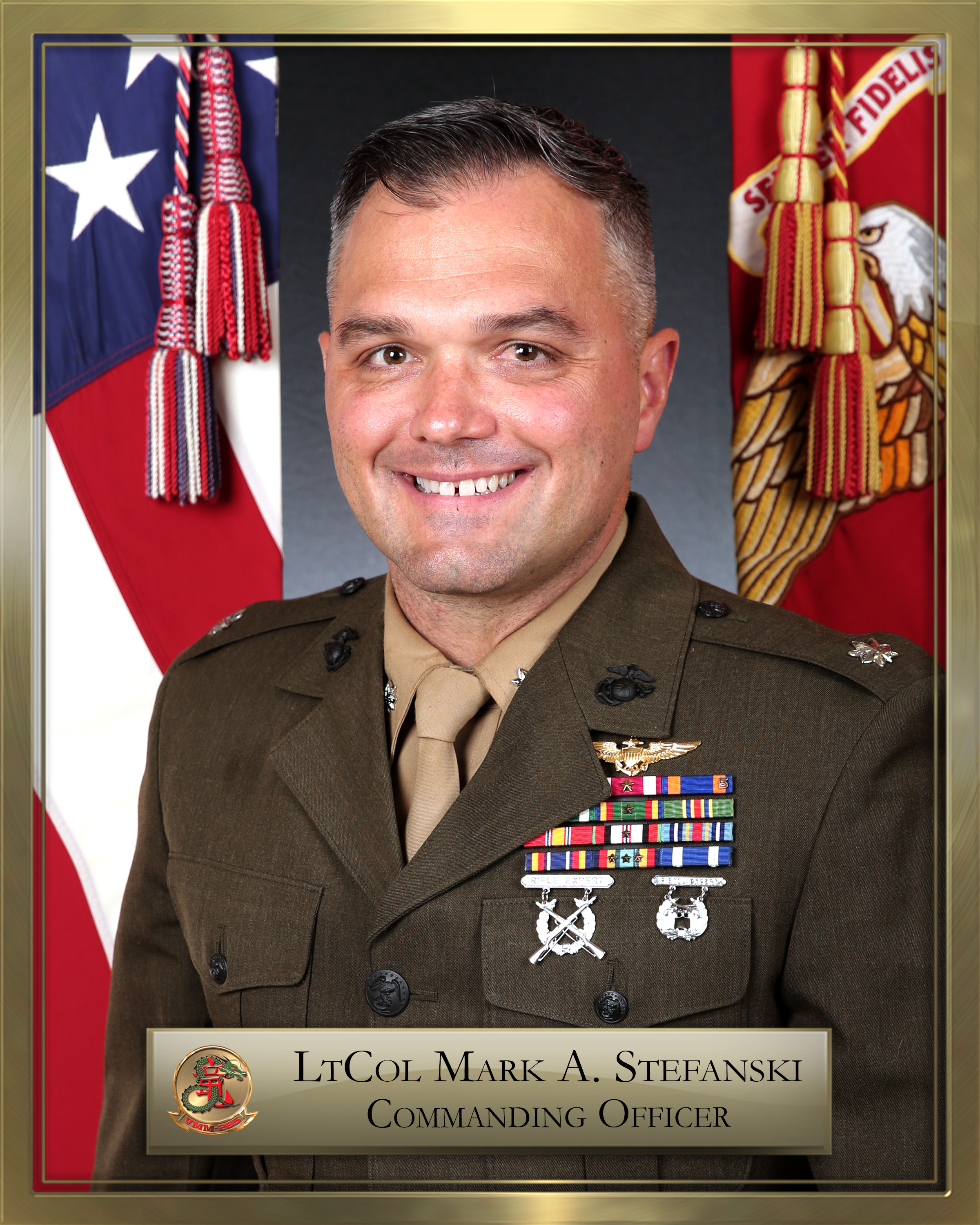 Lieutenant Colonel Mark A. Stefanski > 1st Marine Aircraft Wing > Biography
