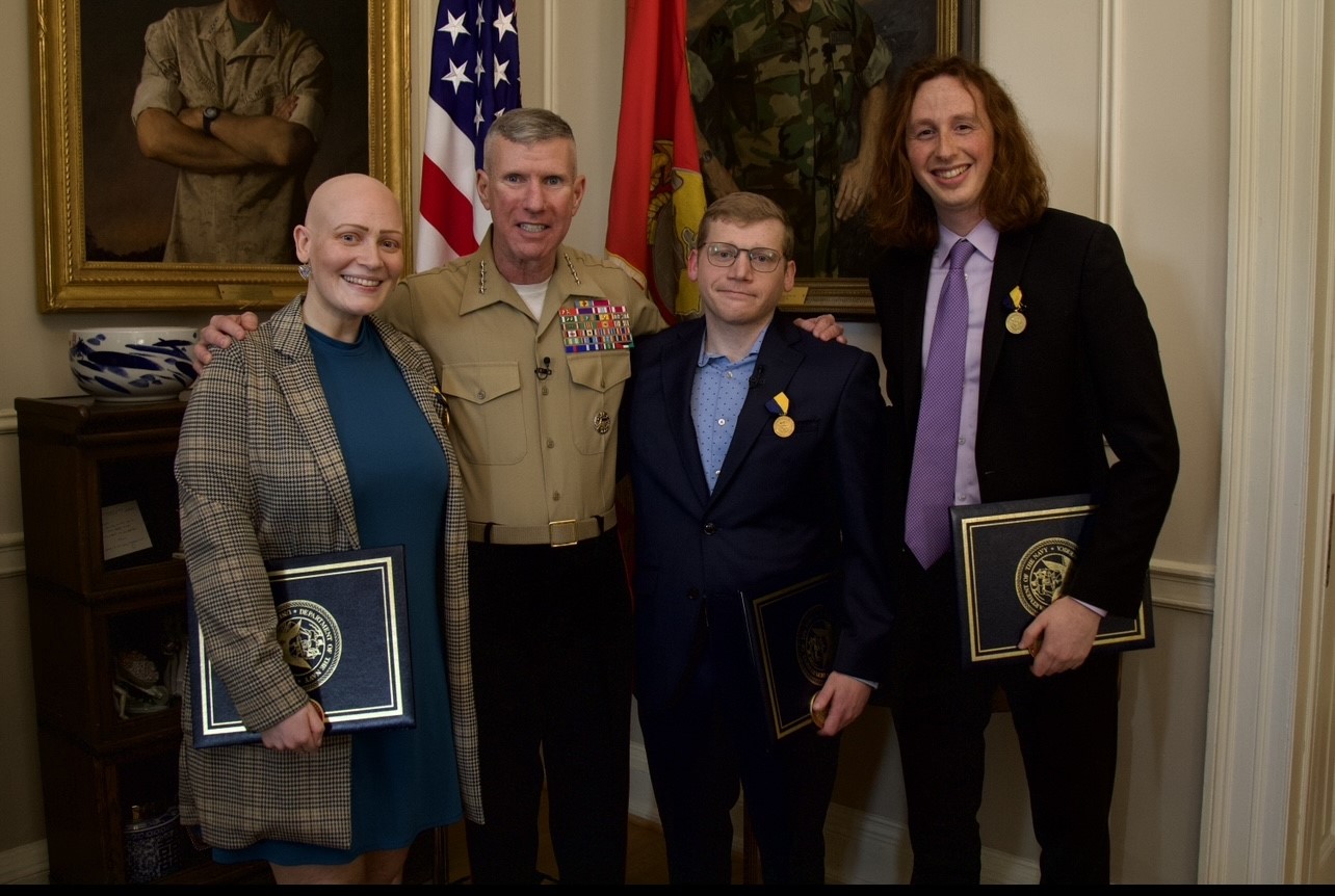 Gen. Smith Presents Distinguished Public Service Awards