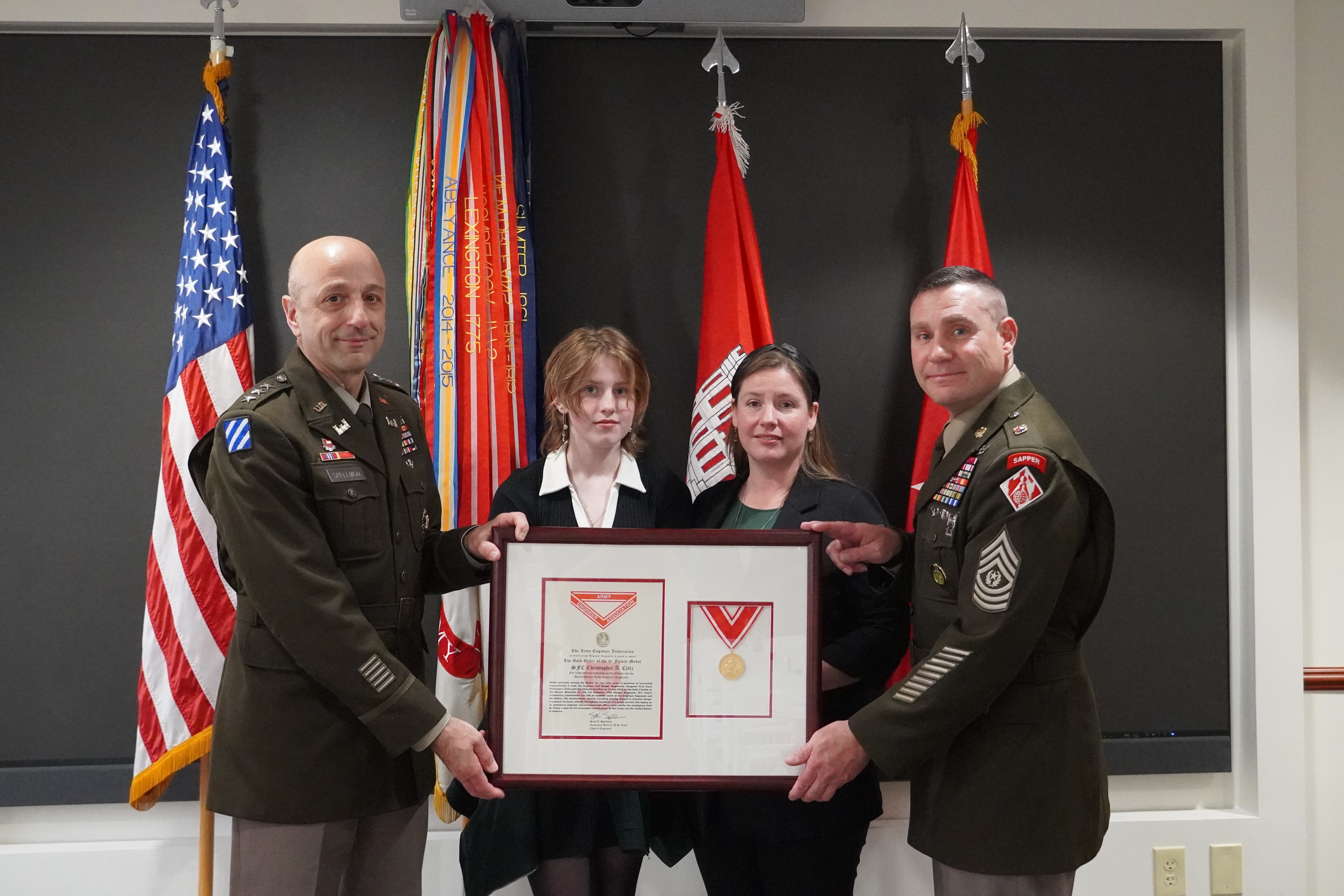 U.S. Army’s premier engineer award presented posthumously to Medal of ...