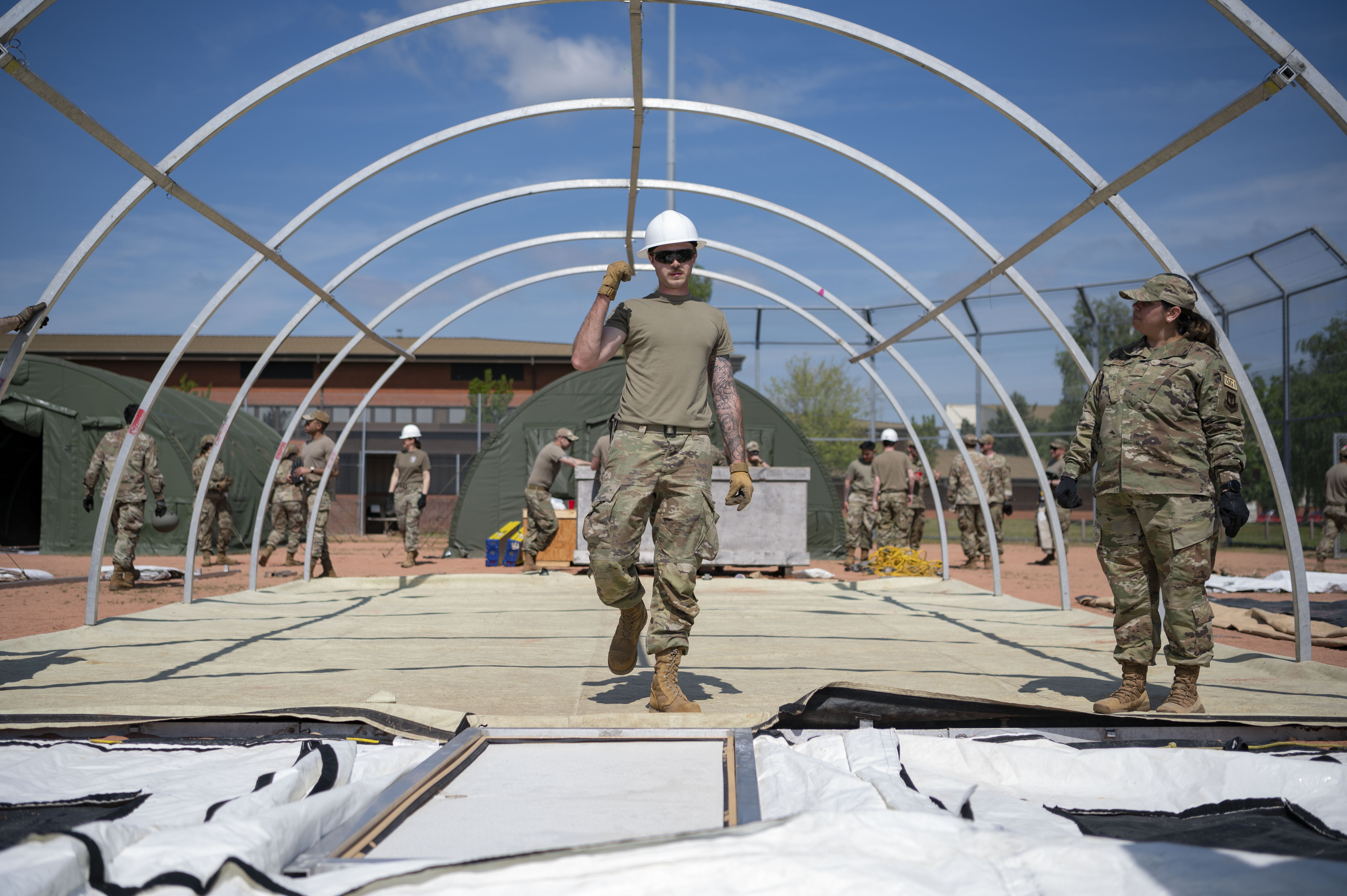 Exercise: Aw-R-Go: Tent city setup > Royal Air Force Mildenhall > RAF ...