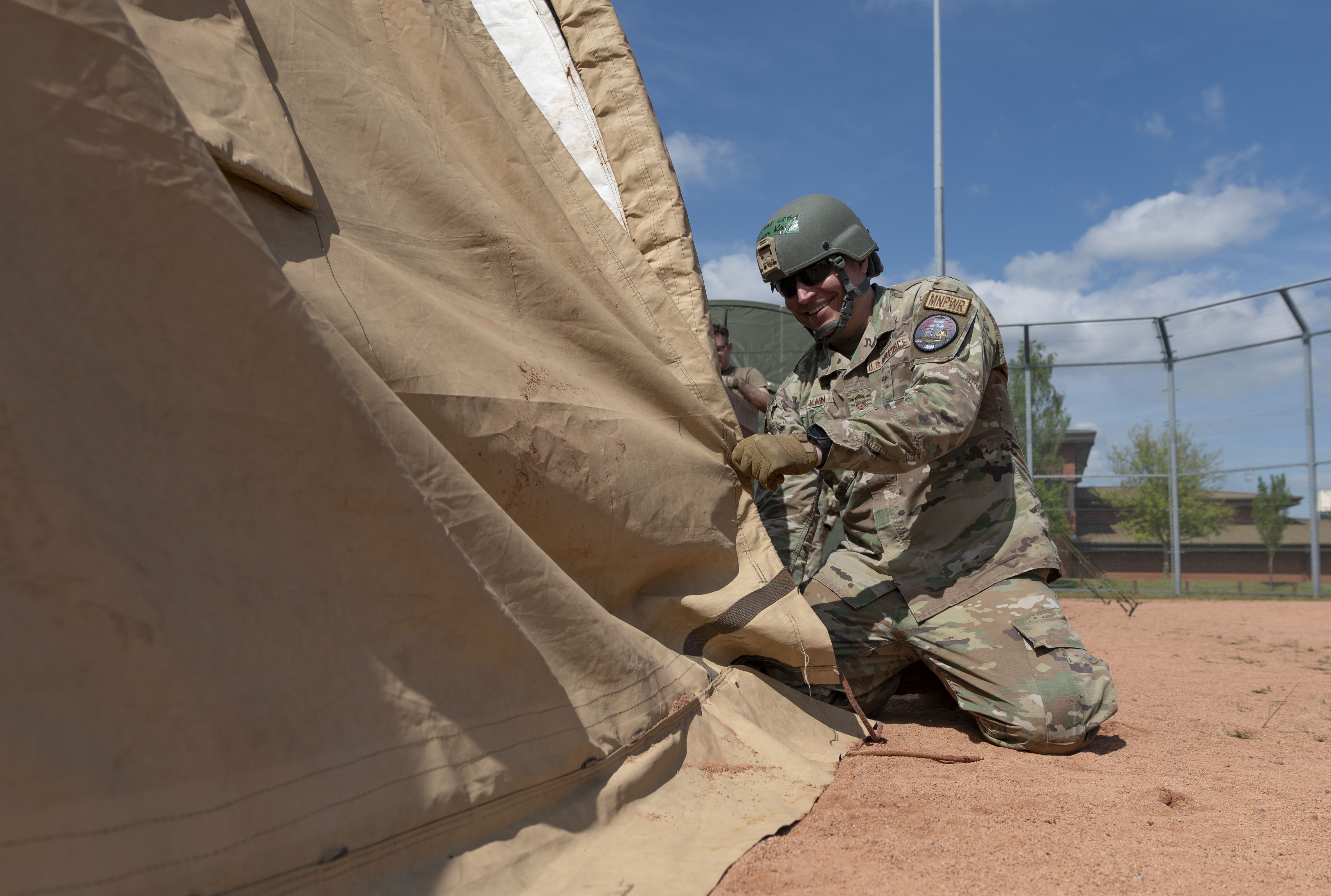 Exercise: Aw-R-Go: Tent city setup > 505th Command and Control Wing ...