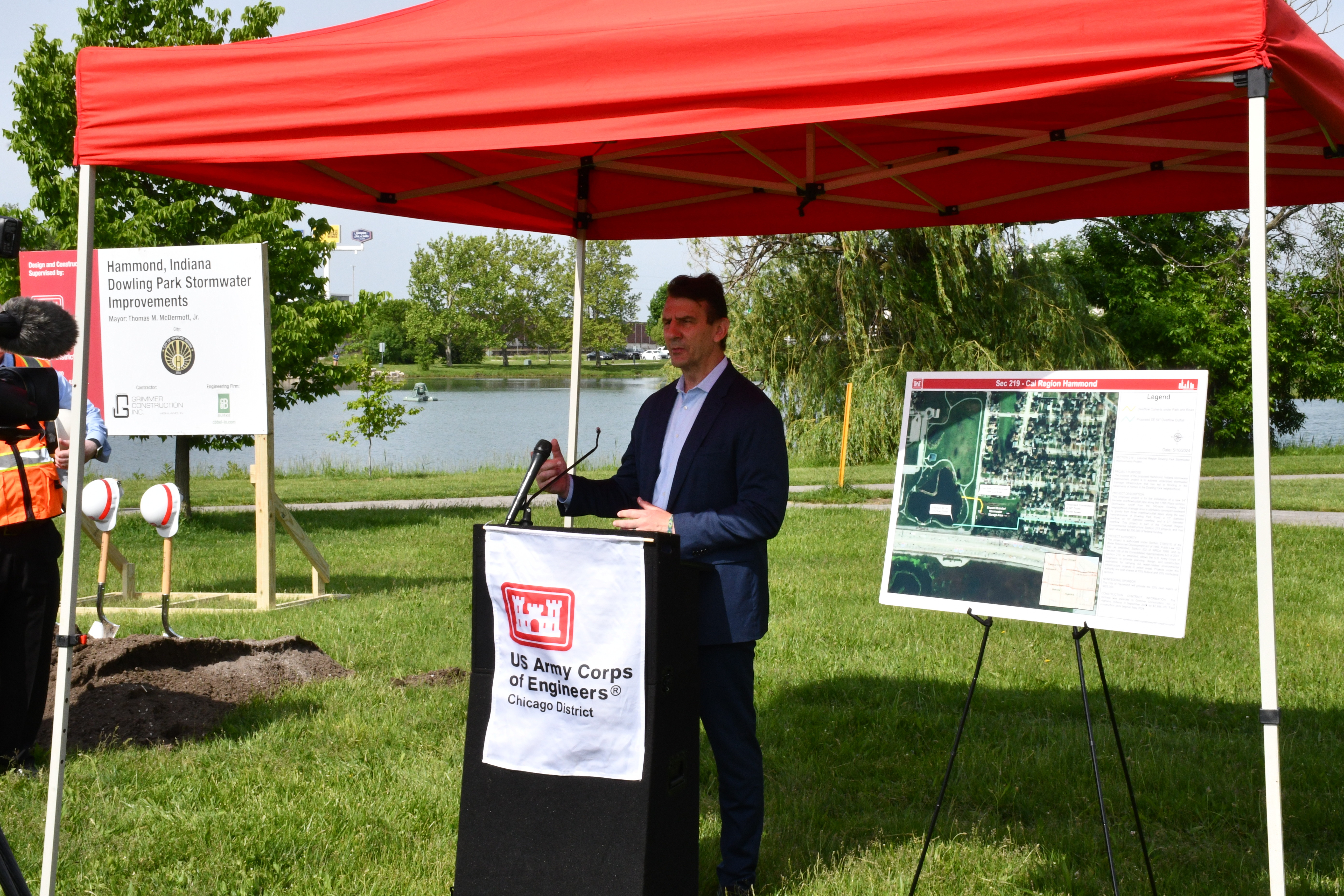 The U.S. Army Corps of Engineers, Rep. Frank Mrvan (IN-01), and the ...