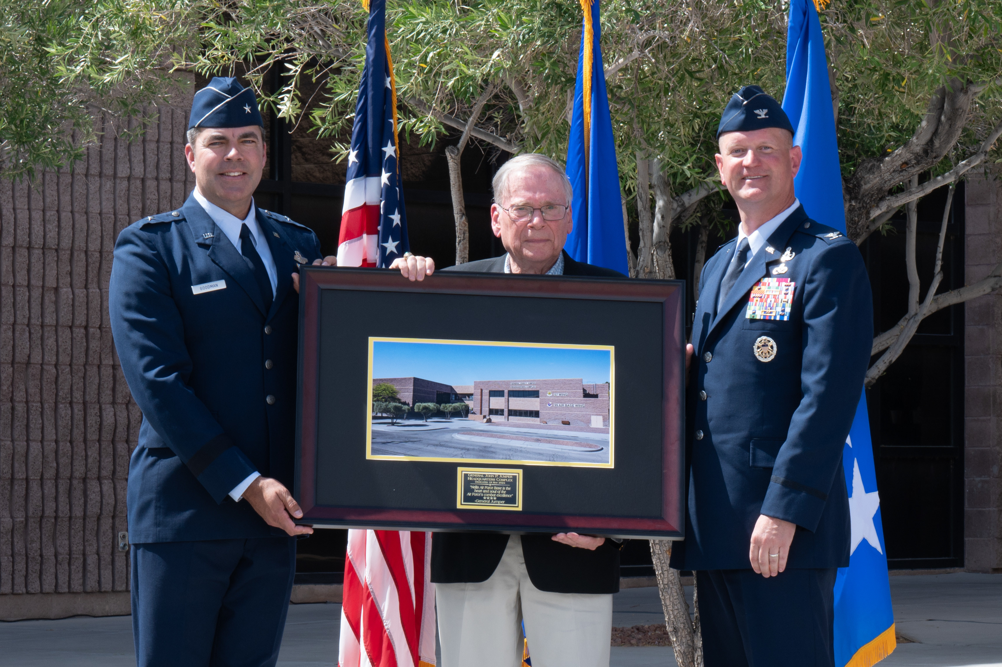 Nellis dedicates headquarters building to retired Gen. John P. Jumper ...