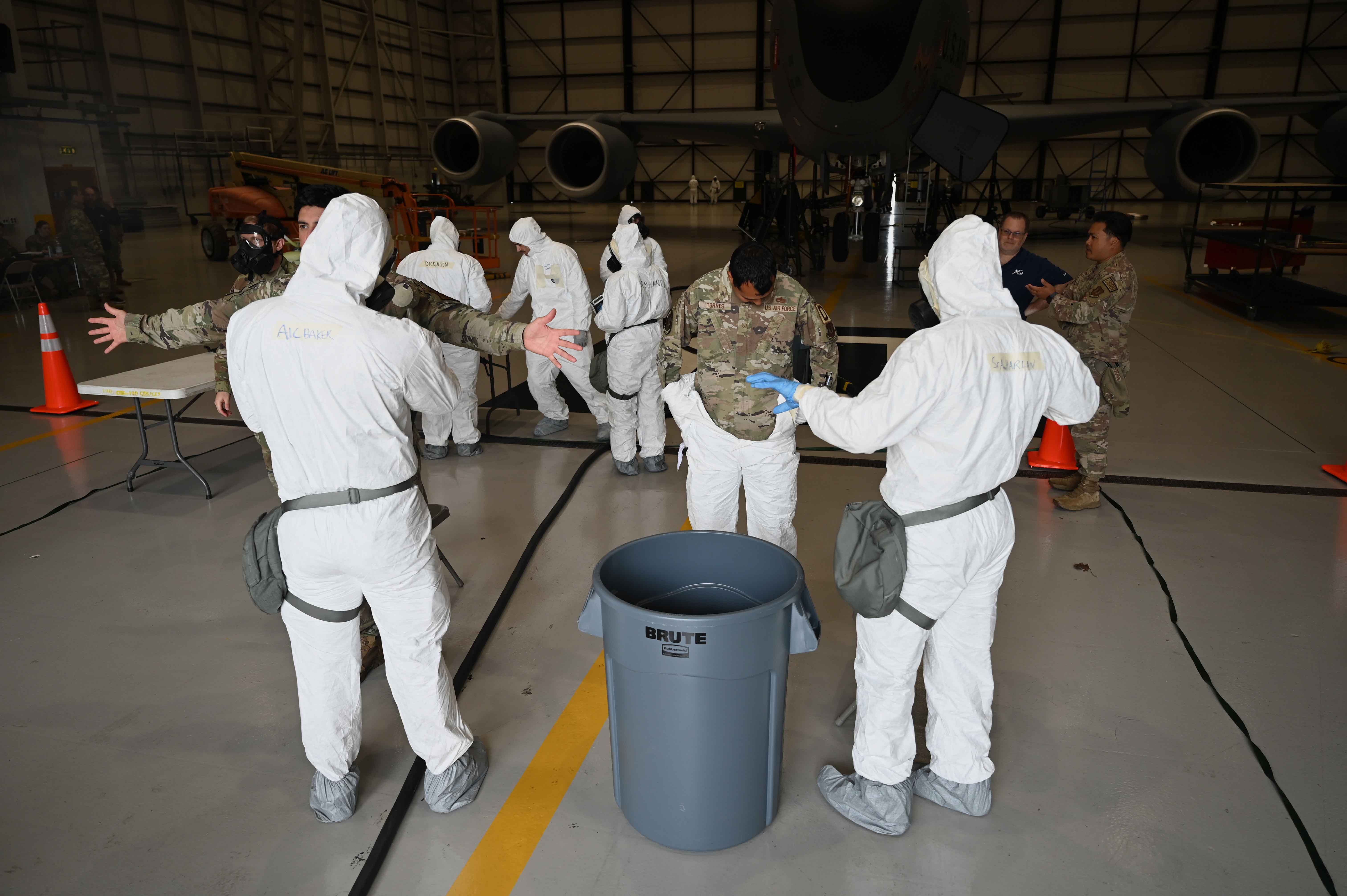 Radiant Falcon sharpens decontamination procedures > Royal Air Force ...