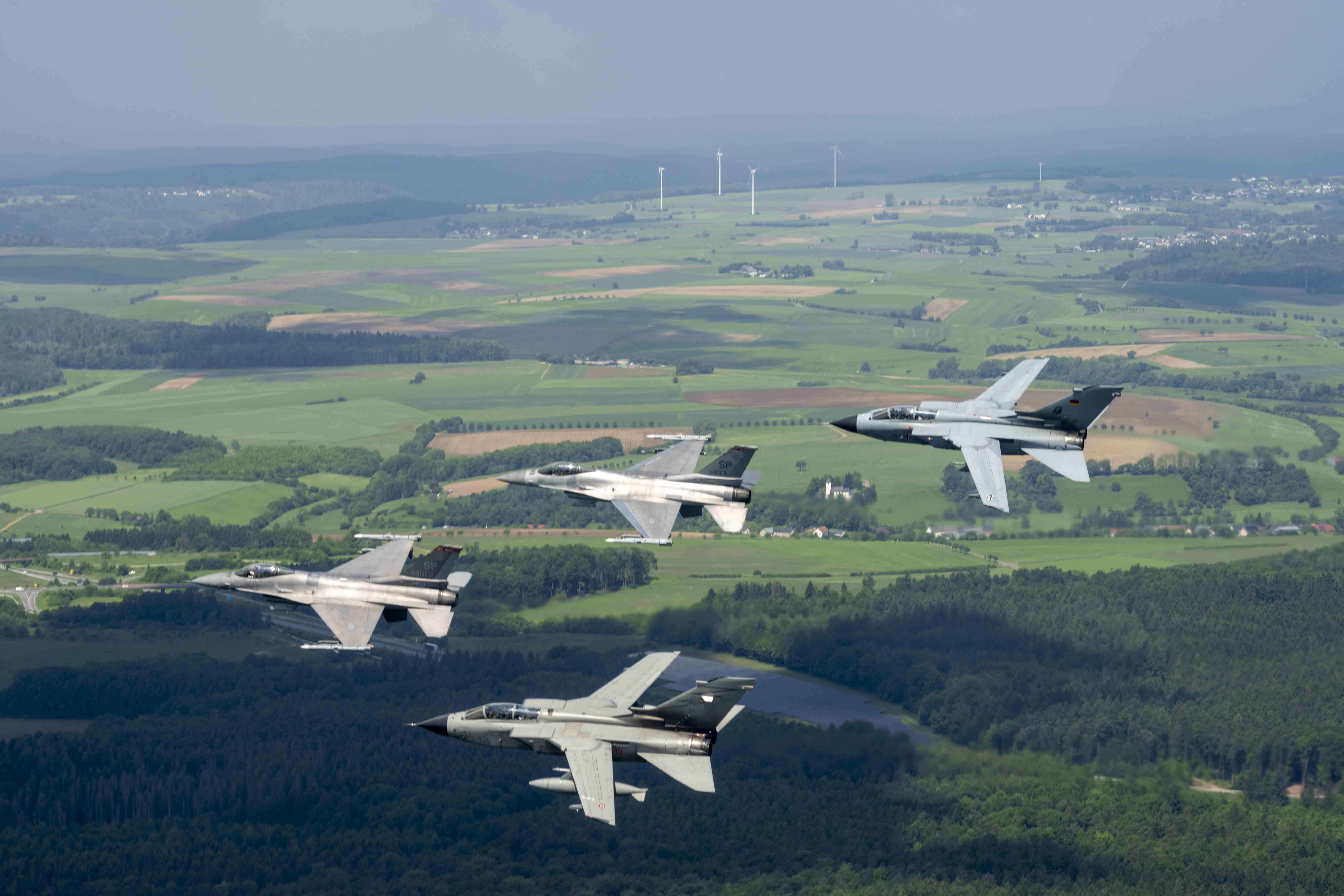 NATO Allies celebrate 50 year anniversary of F-16 and Tornado ...
