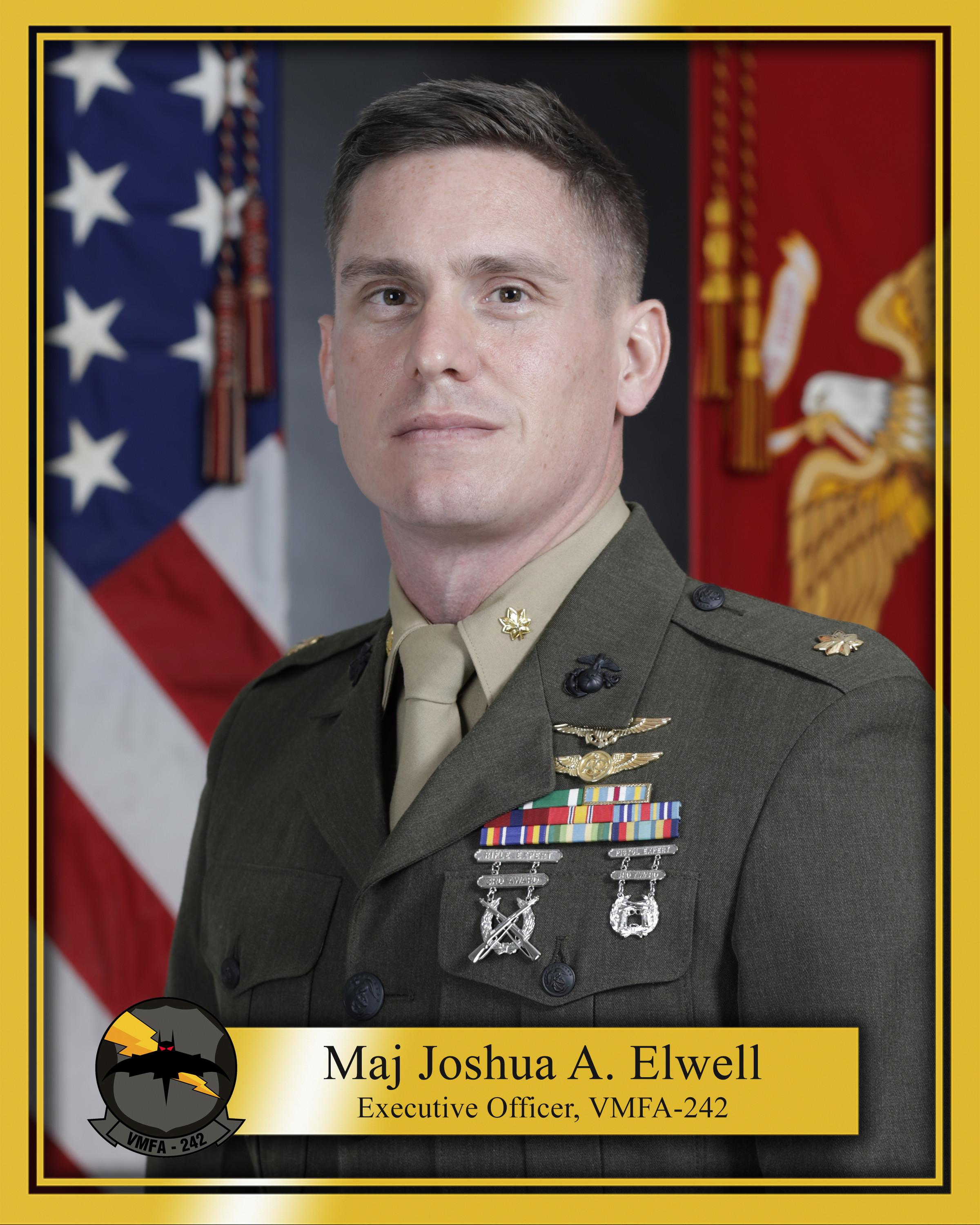 Major Joshua A. Elwell > 1st Marine Aircraft Wing > Biography