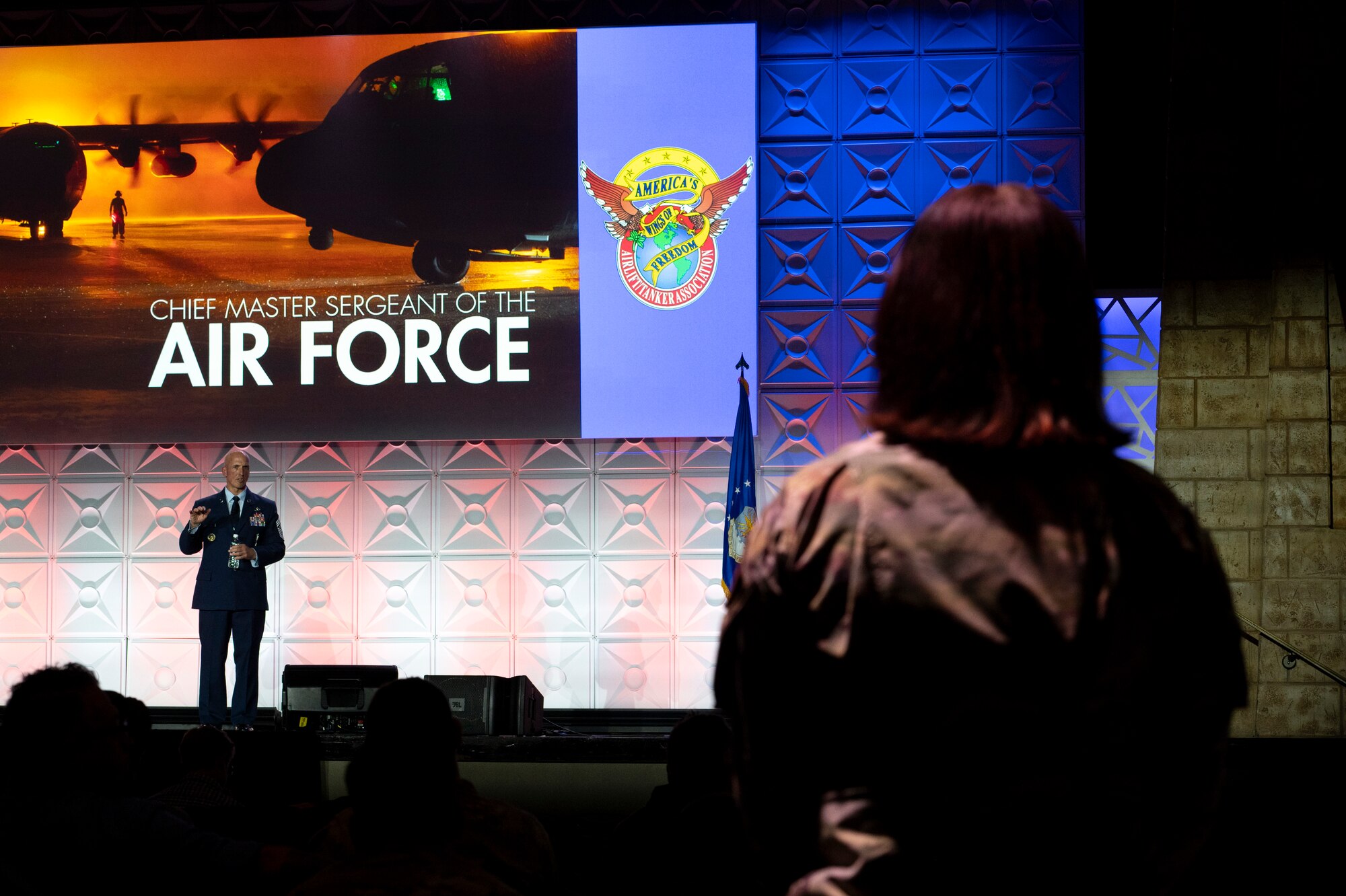 Air Force top enlisted leader discusses threats, Airmen tenacity at Airlift/Tanker Association ...